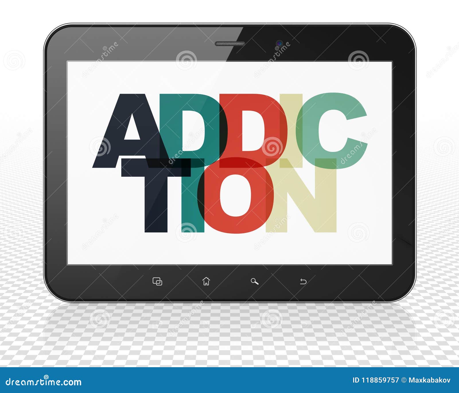 Health Concept: Tablet Pc Computer with Addiction on Display Stock ... Health Concept: Tablet Pc Computer with Addiction on Display Stock ...