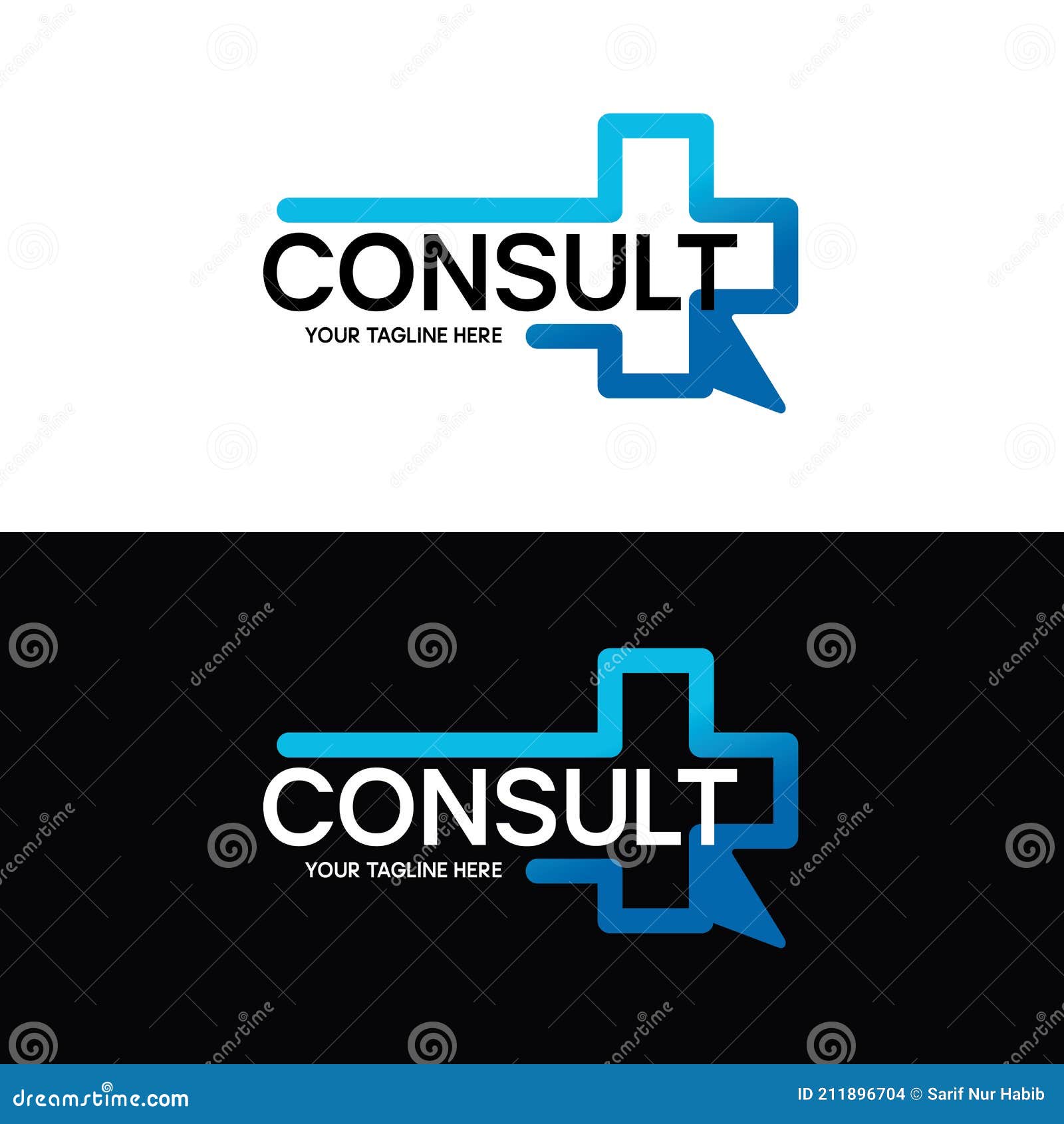 Health Consult Logo Design Template Stock Vector - Illustration of geek ...