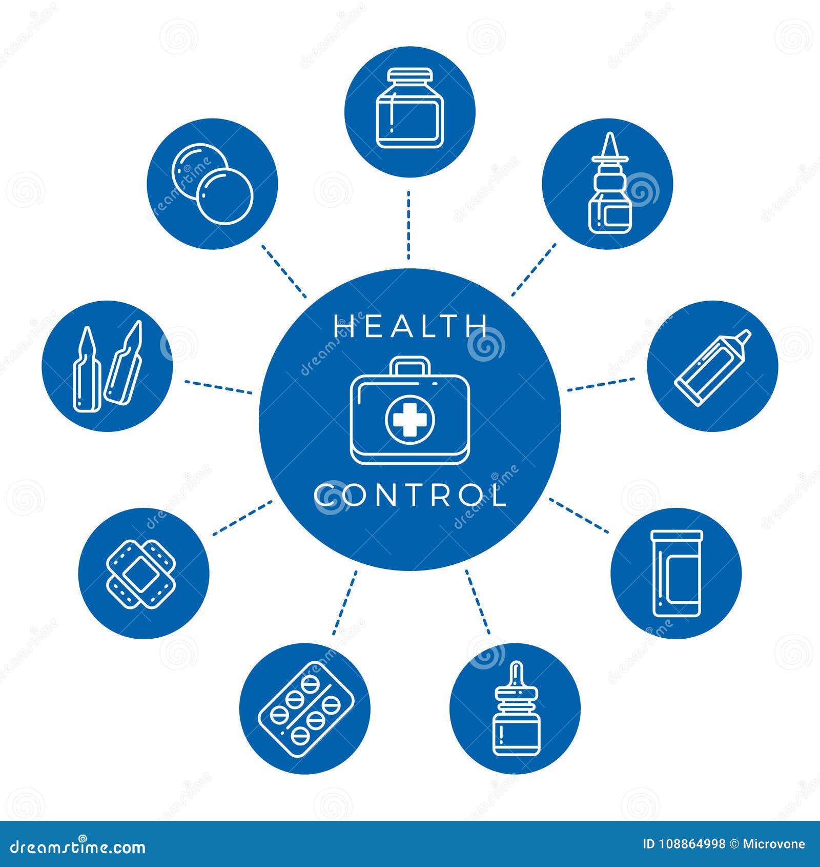 Health Control Linear Icons Concept Stock Vector - Illustration of ... Health Control Linear Icons Concept Stock Vector - Illustration of ...
