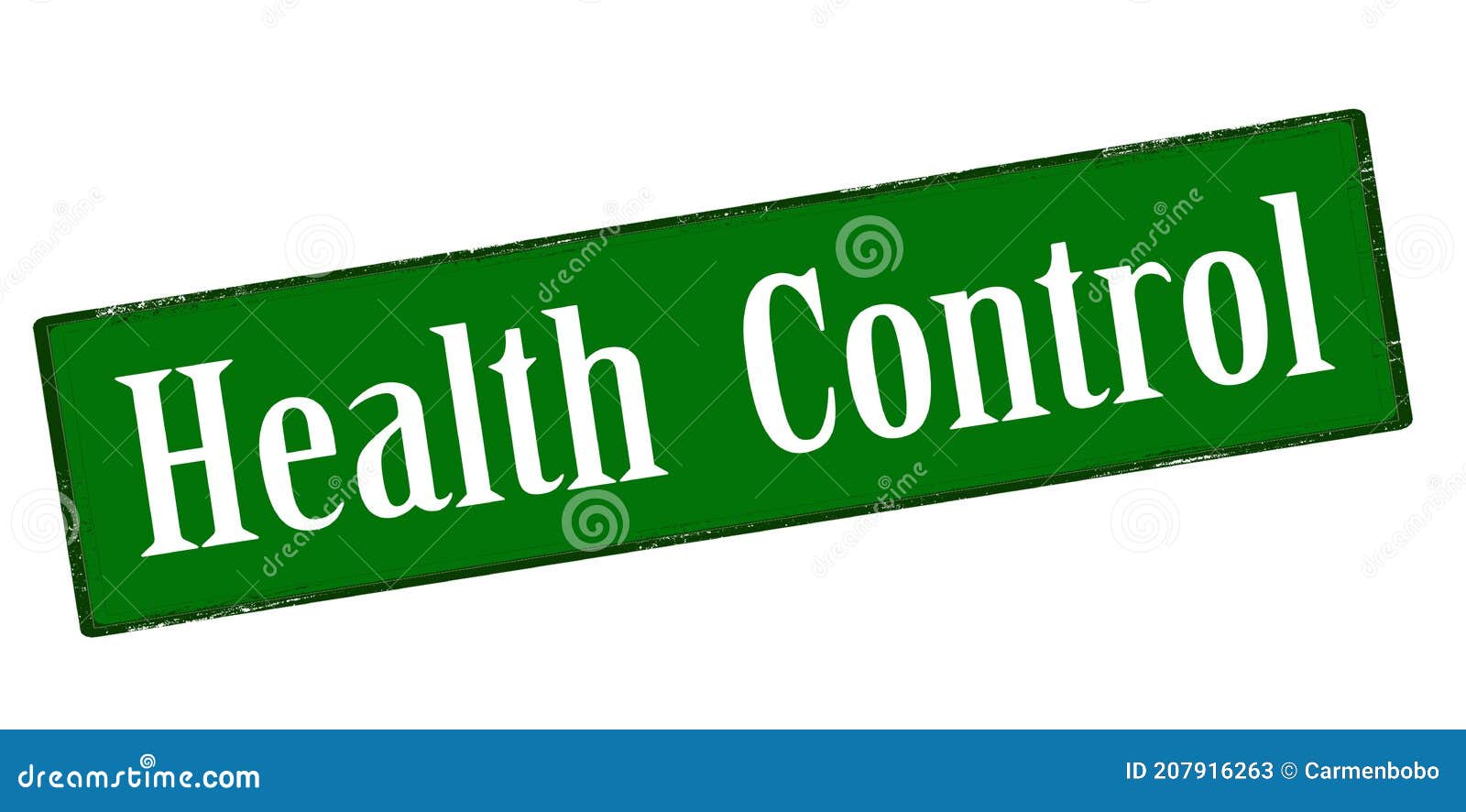 Stamp with Text Health Control Stock Illustration - Illustration of ...