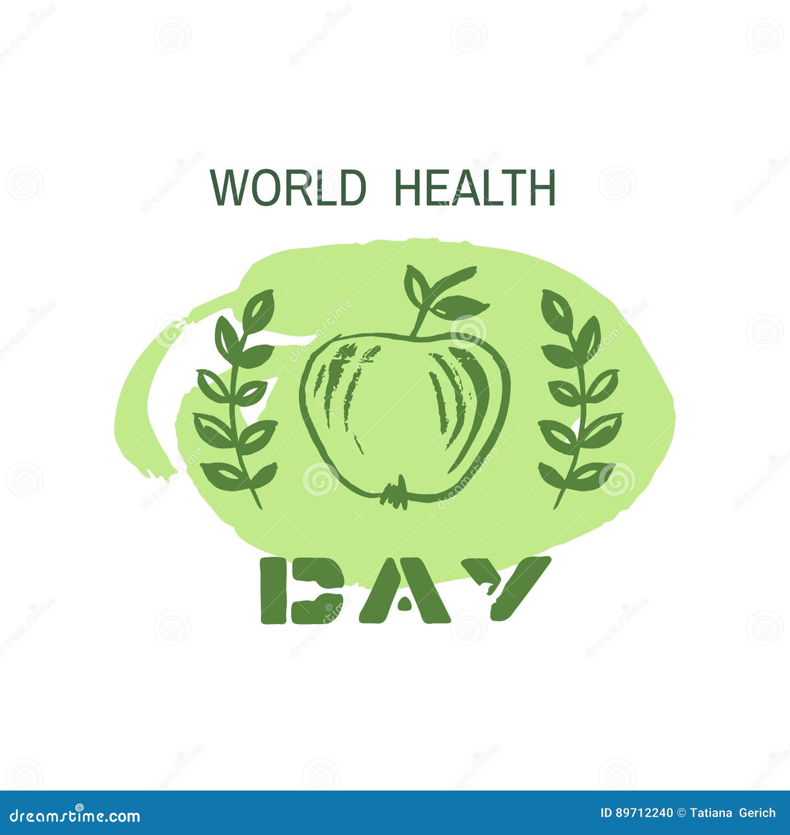 Health day1 stock vector. Illustration of celebrate, design - 89712240