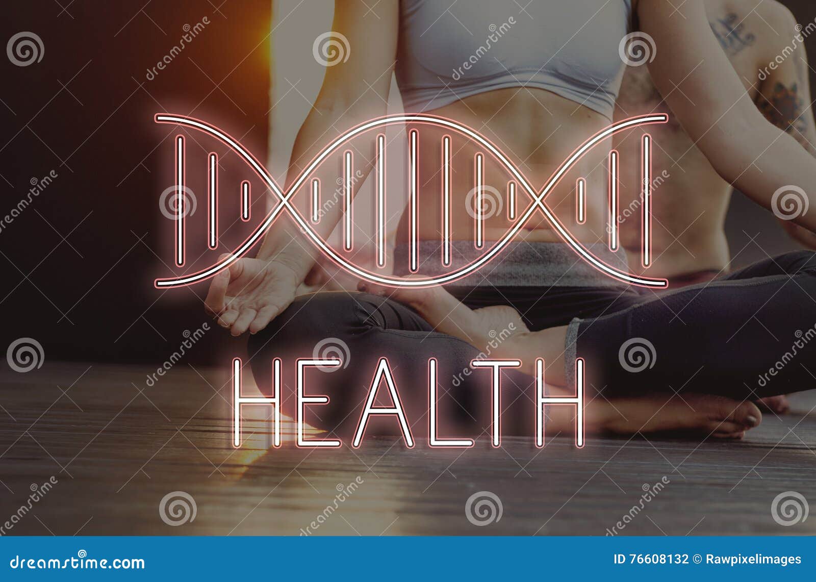 Health DNA Structure Symbol Concept Stock Illustration - Illustration ...