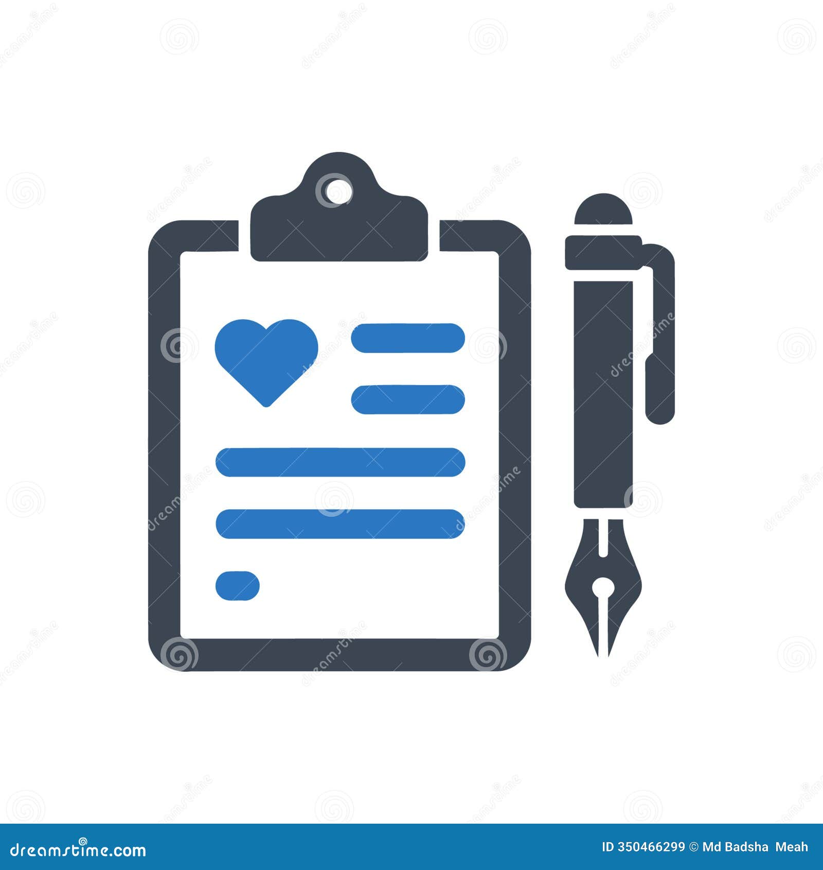 Health Document Clipboard Icon Stock Vector - Illustration of care ...