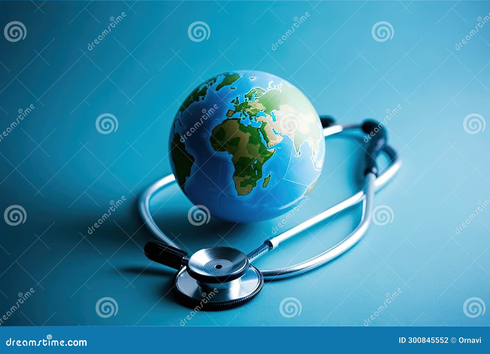 The Health of the Earth in the Arms of Doctors Stock Illustration ...