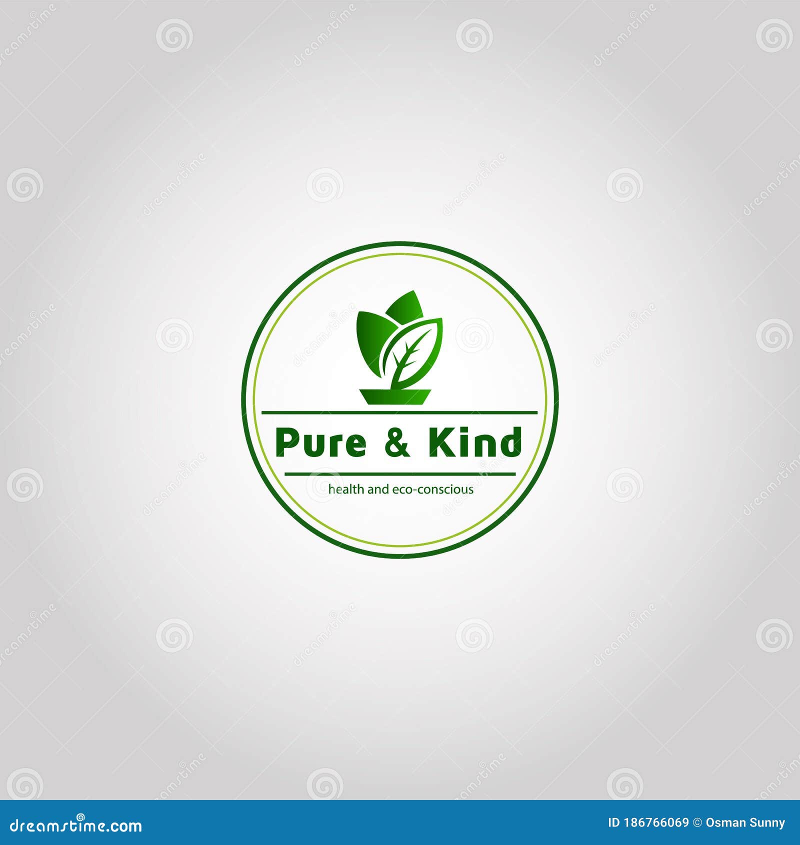 Health and Eco-conscious Nature Logo Stock Vector - Illustration of ...