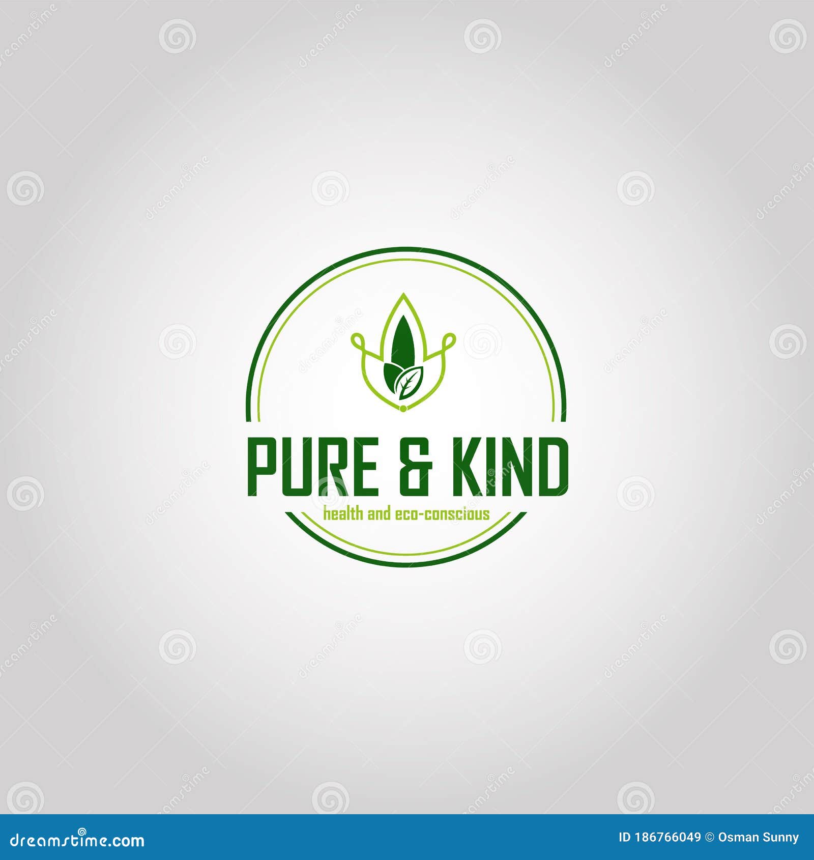 Health and Eco-conscious Nature Vector Logo Design Stock Vector ...