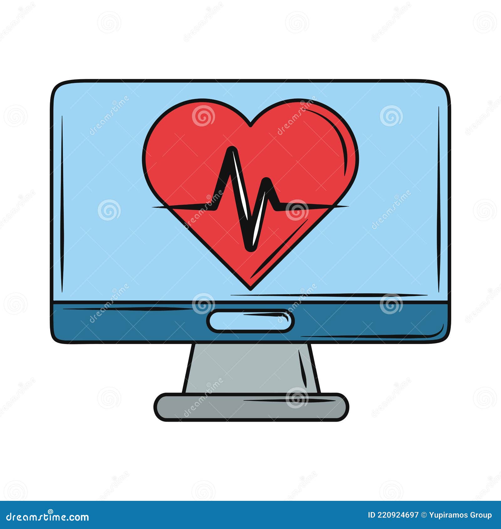 Heartbeat Monitoring Line And Silhouette Black Icon Set Cardiology