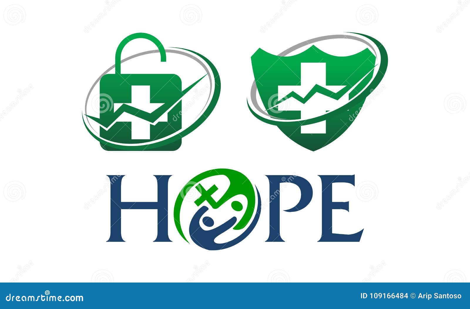 Health Hope Template Set stock vector. Illustration of giving - 109166484
