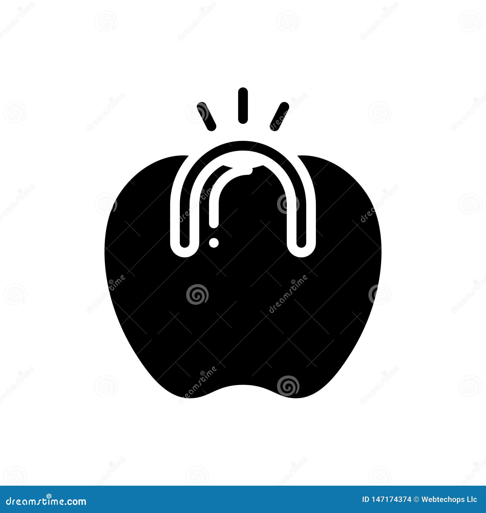 Black Solid Icon for Health, Conscious and Aware Stock Vector ...