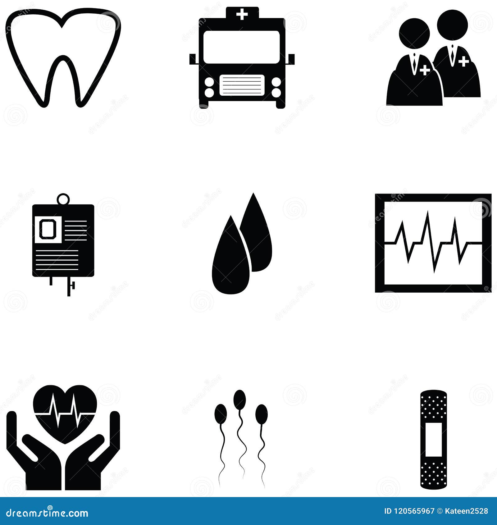 Health icon set stock vector. Illustration of medicine - 120565967