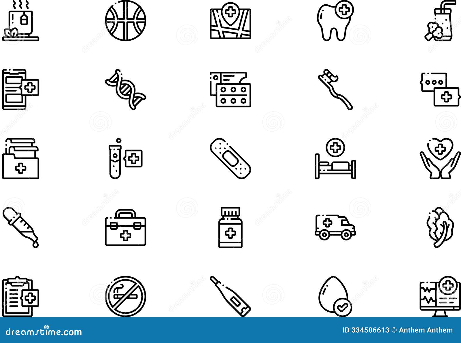 Health Icons Collection is a Vector Illustration with Editable Stroke ...
