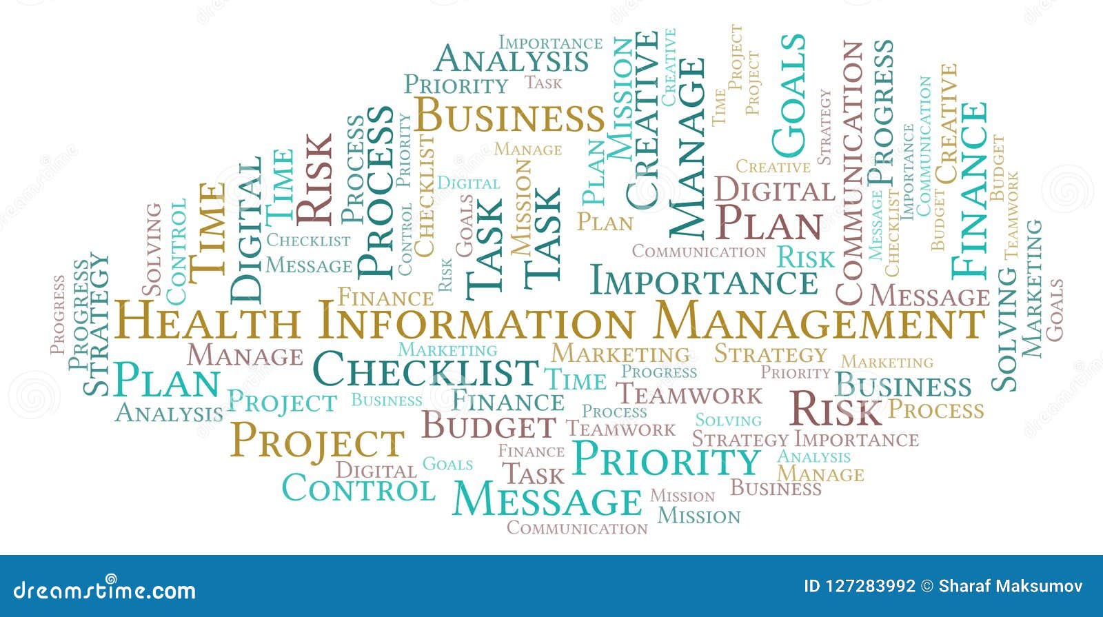Health Information Management Word Cloud, Made with Text only. Stock ...