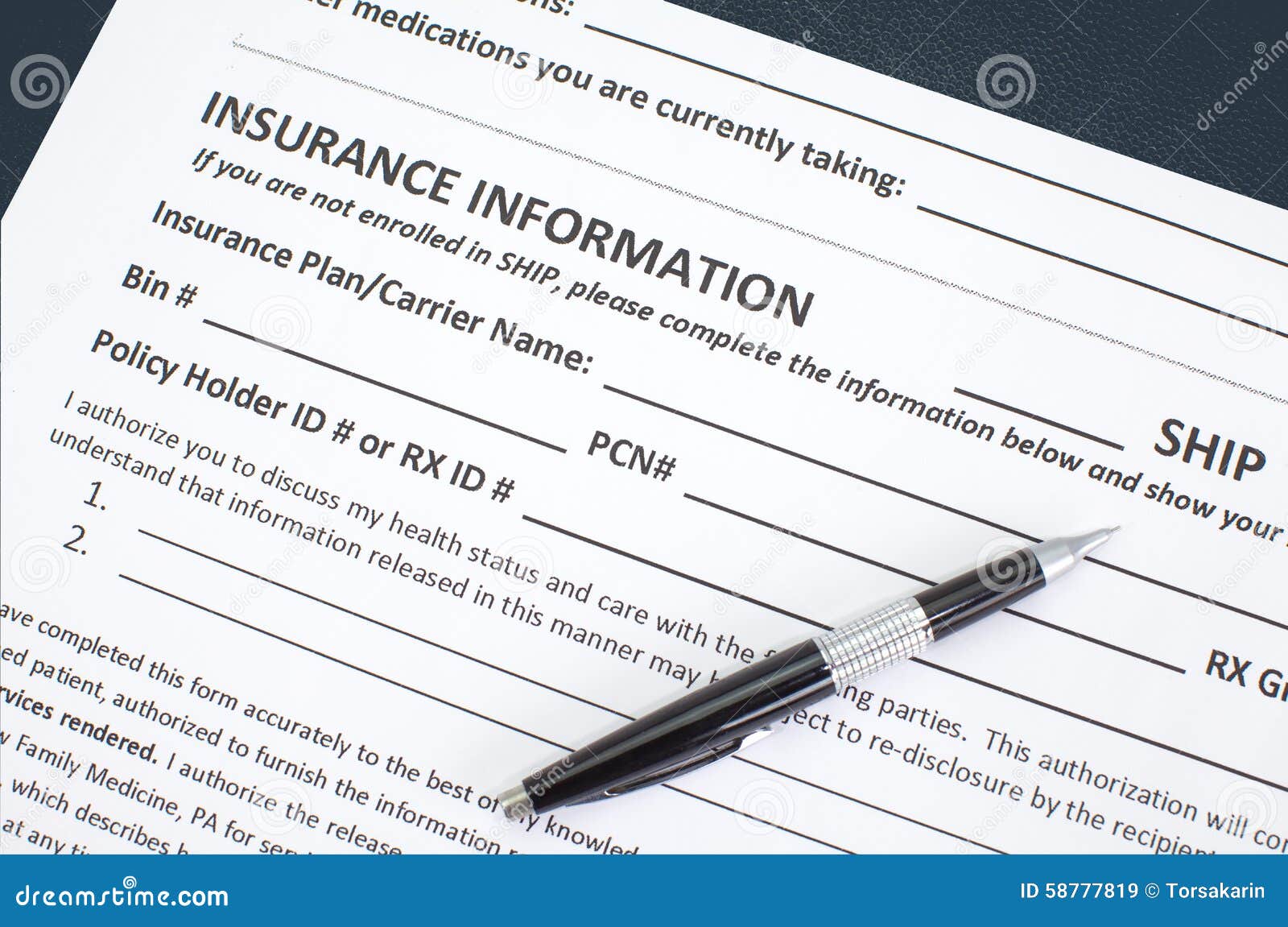Health Insurance Application Stock Image - Image of secure, protection ...