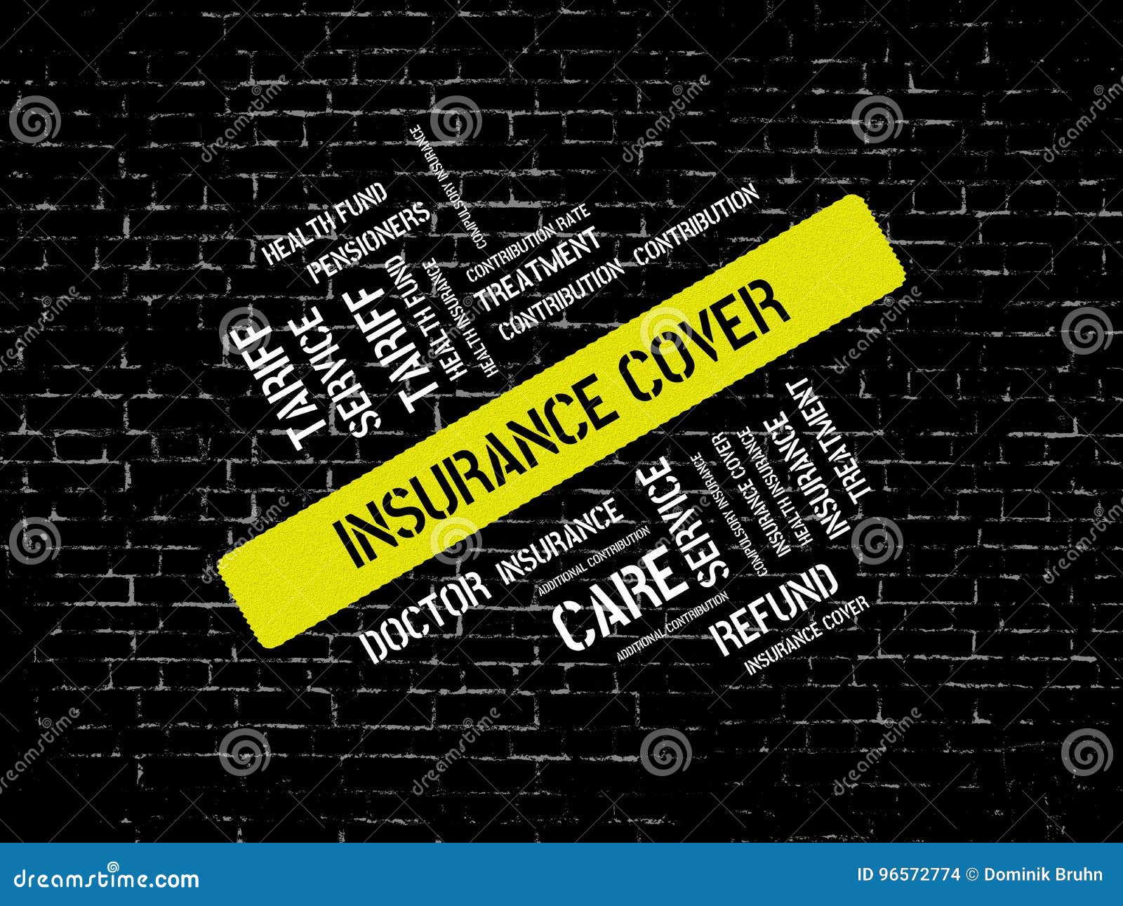 HEALTH INSURANCE - Image with Words Associated with the Topic HEALTH ...