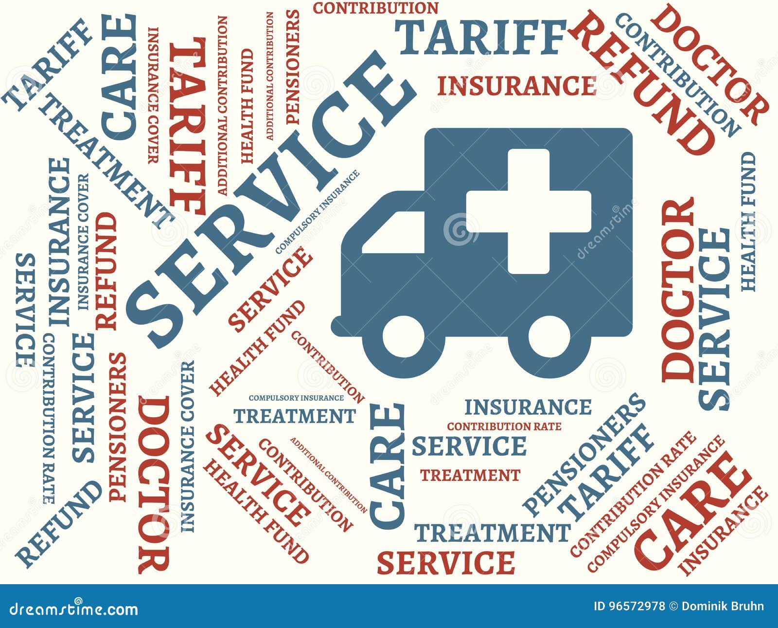 HEALTH INSURANCE - Image with Words Associated with the Topic HEALTH ...