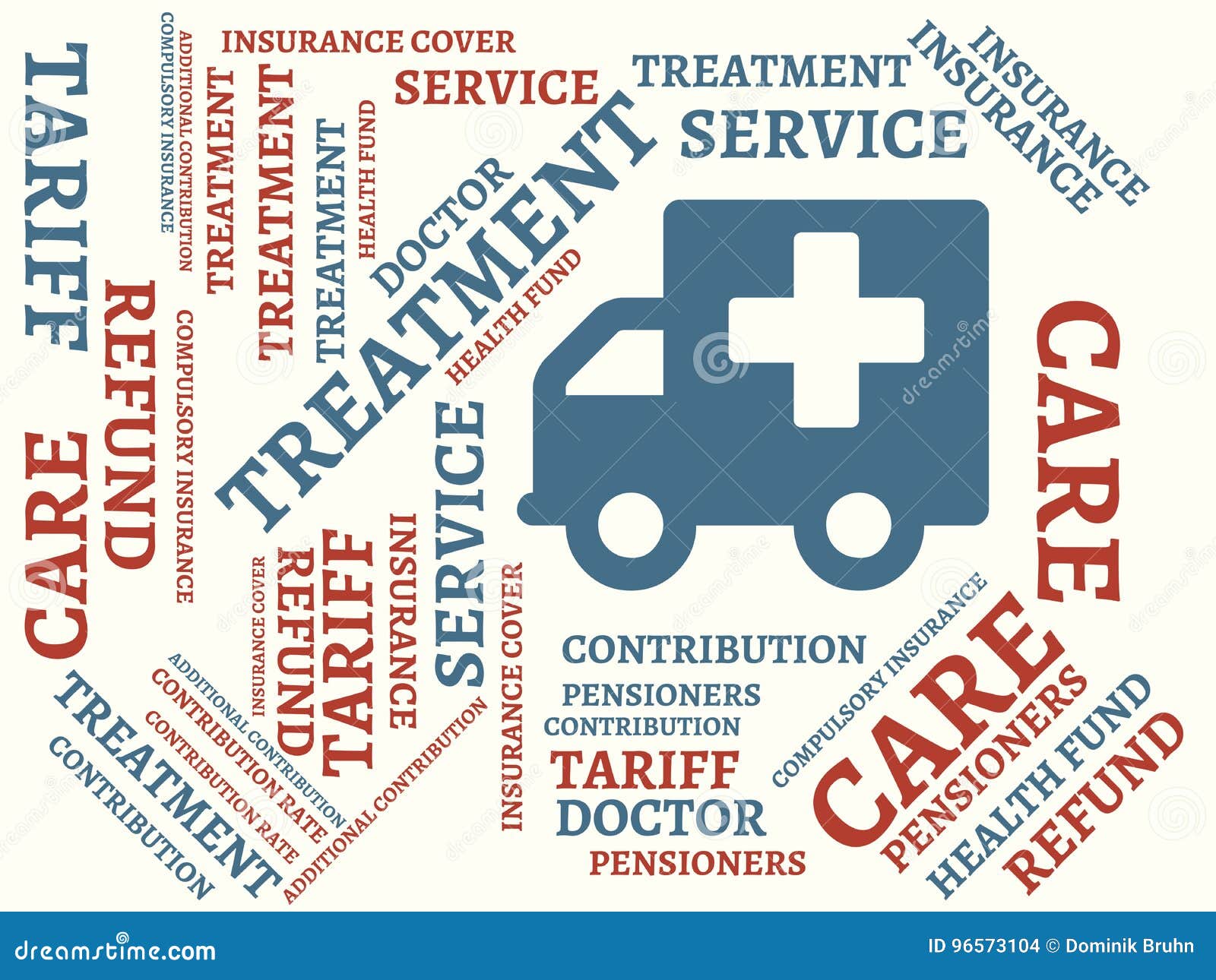 HEALTH INSURANCE - Image with Words Associated with the Topic HEALTH ...