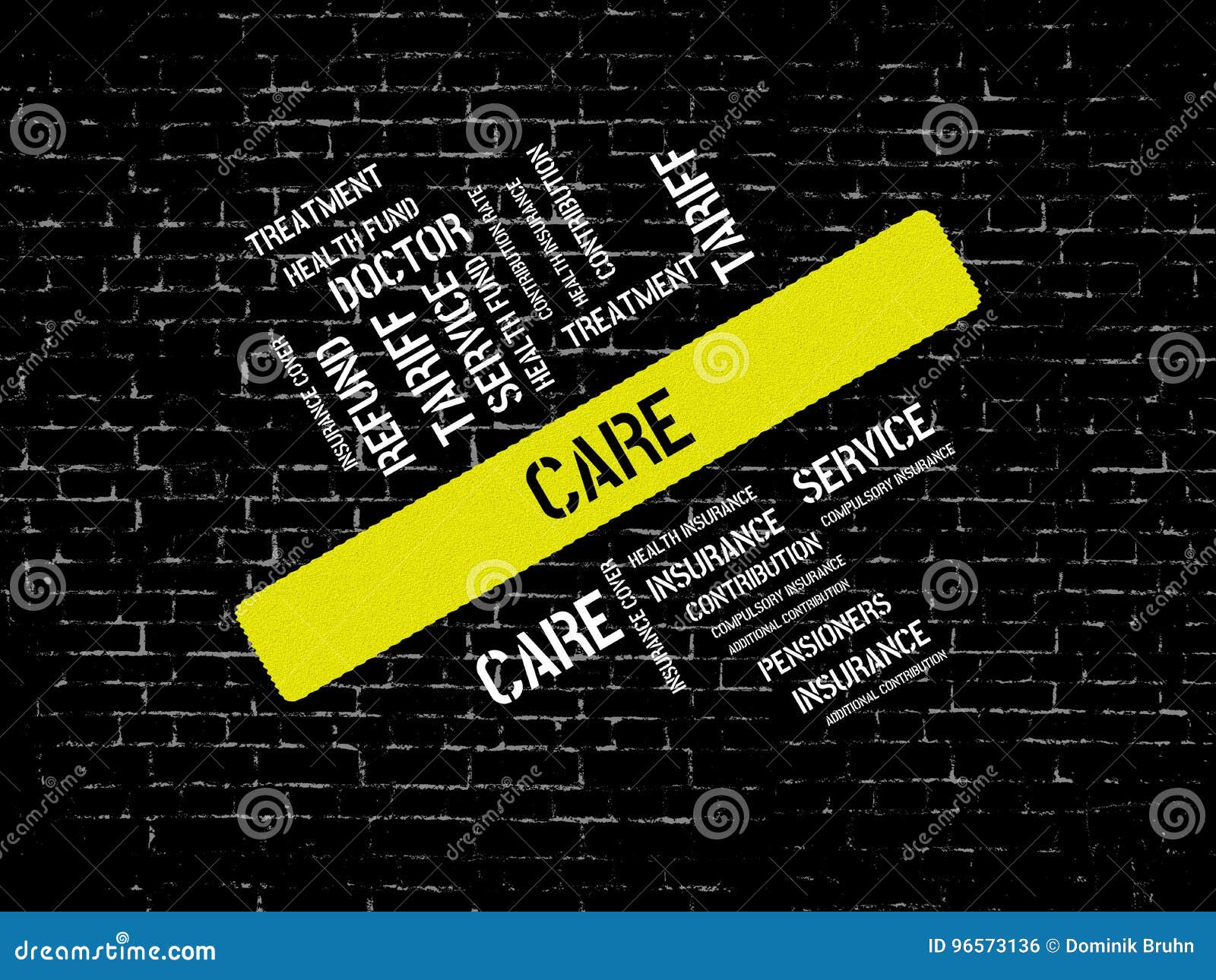 HEALTH INSURANCE - Image with Words Associated with the Topic HEALTH ...