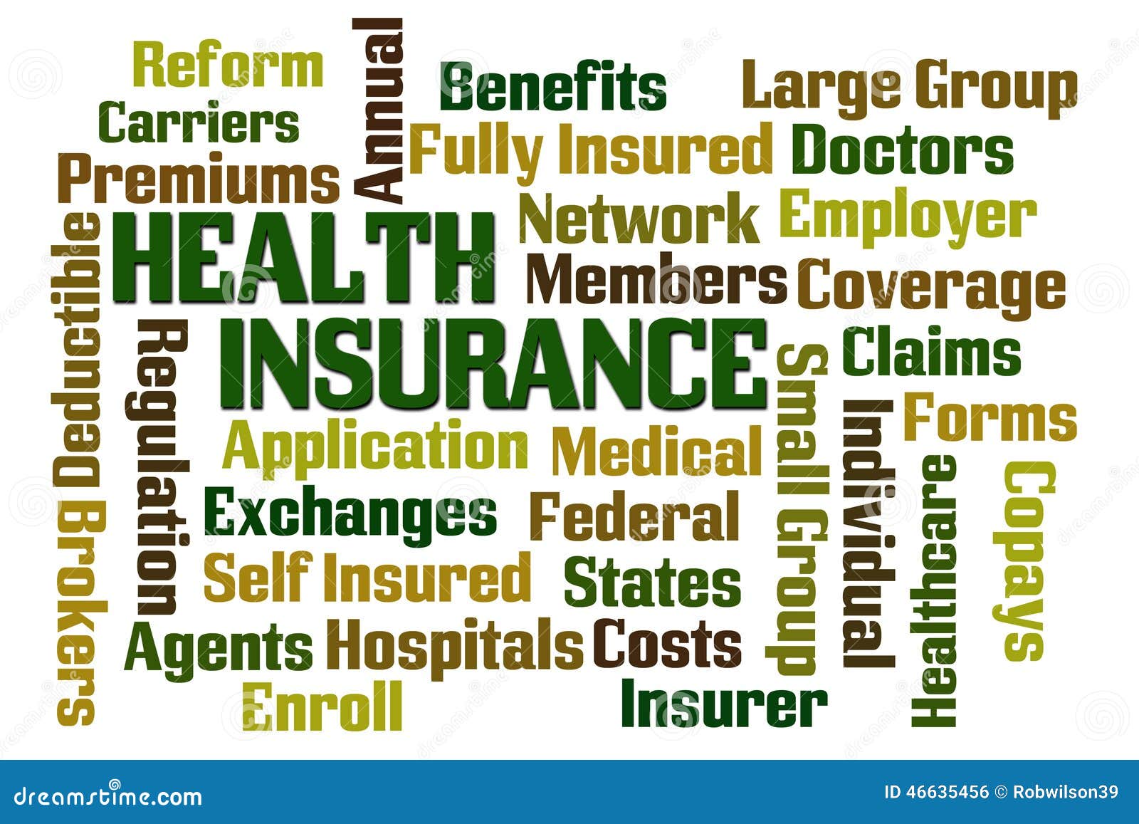 Health Insurance stock illustration. Illustration of federal - 46635456