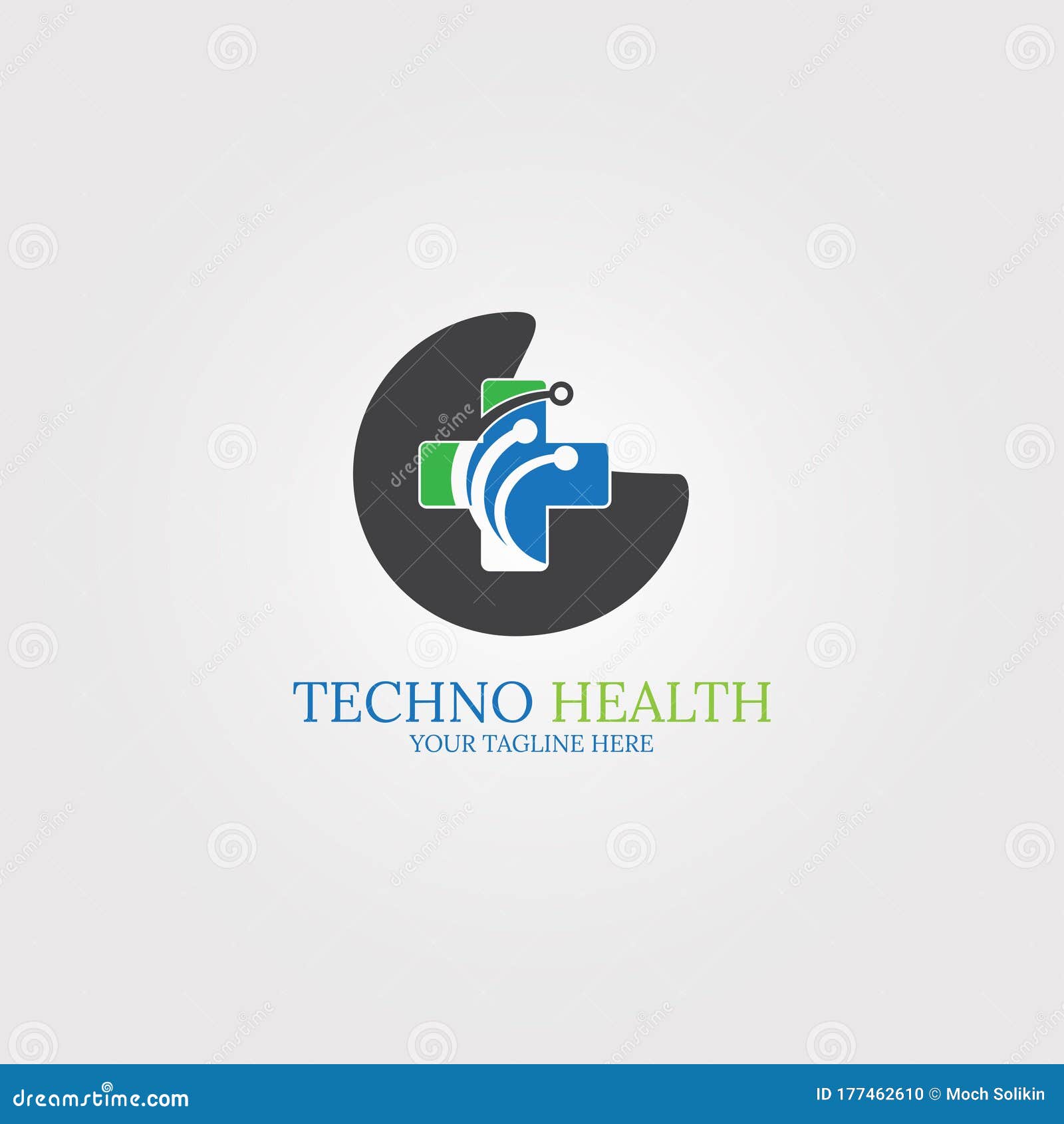 Health Logos, Symbols of Future Medical Technology, Vector Illustration ...