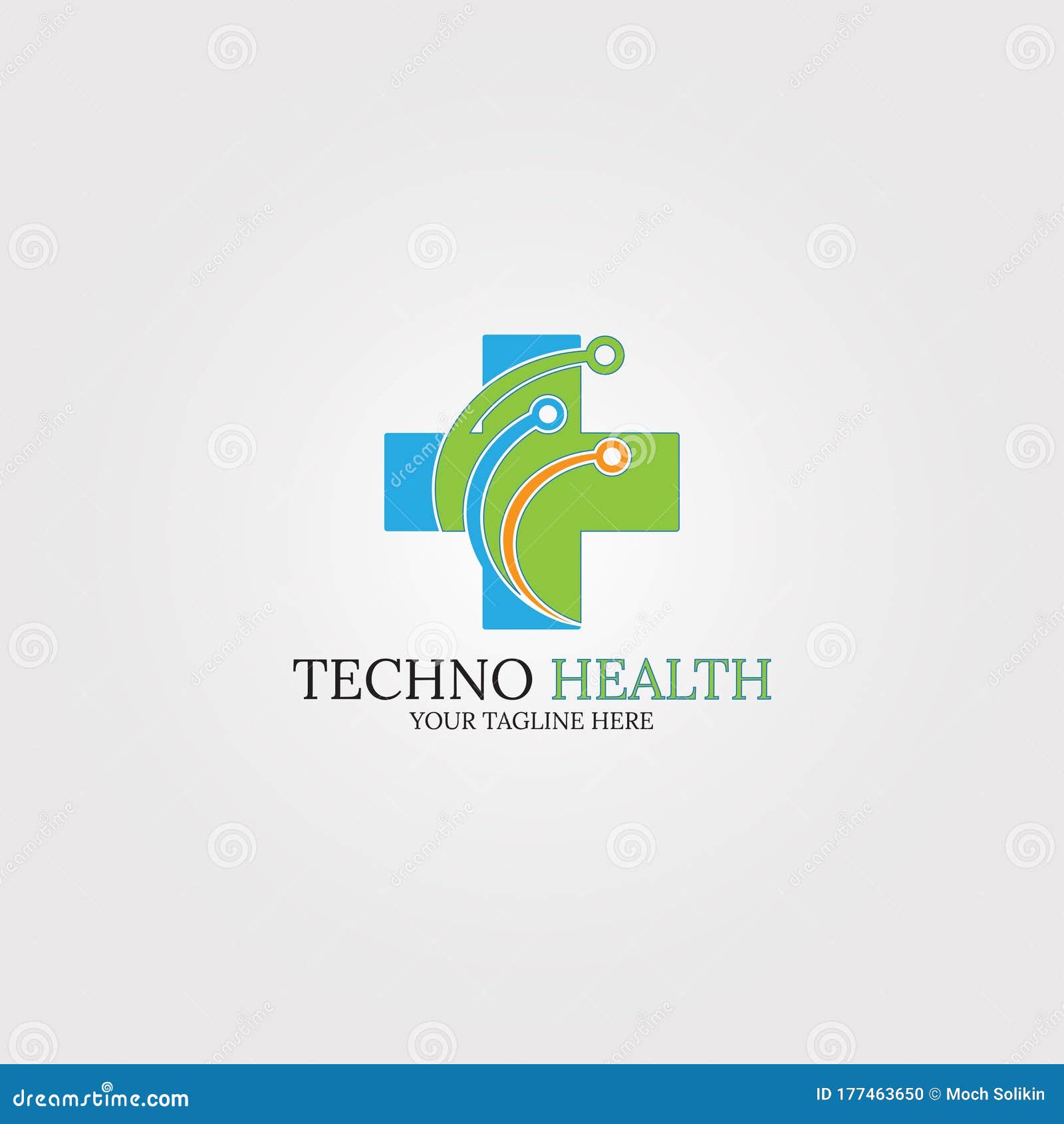 Health Logos, Symbols of Future Medical Technology, Vector Illustration ...