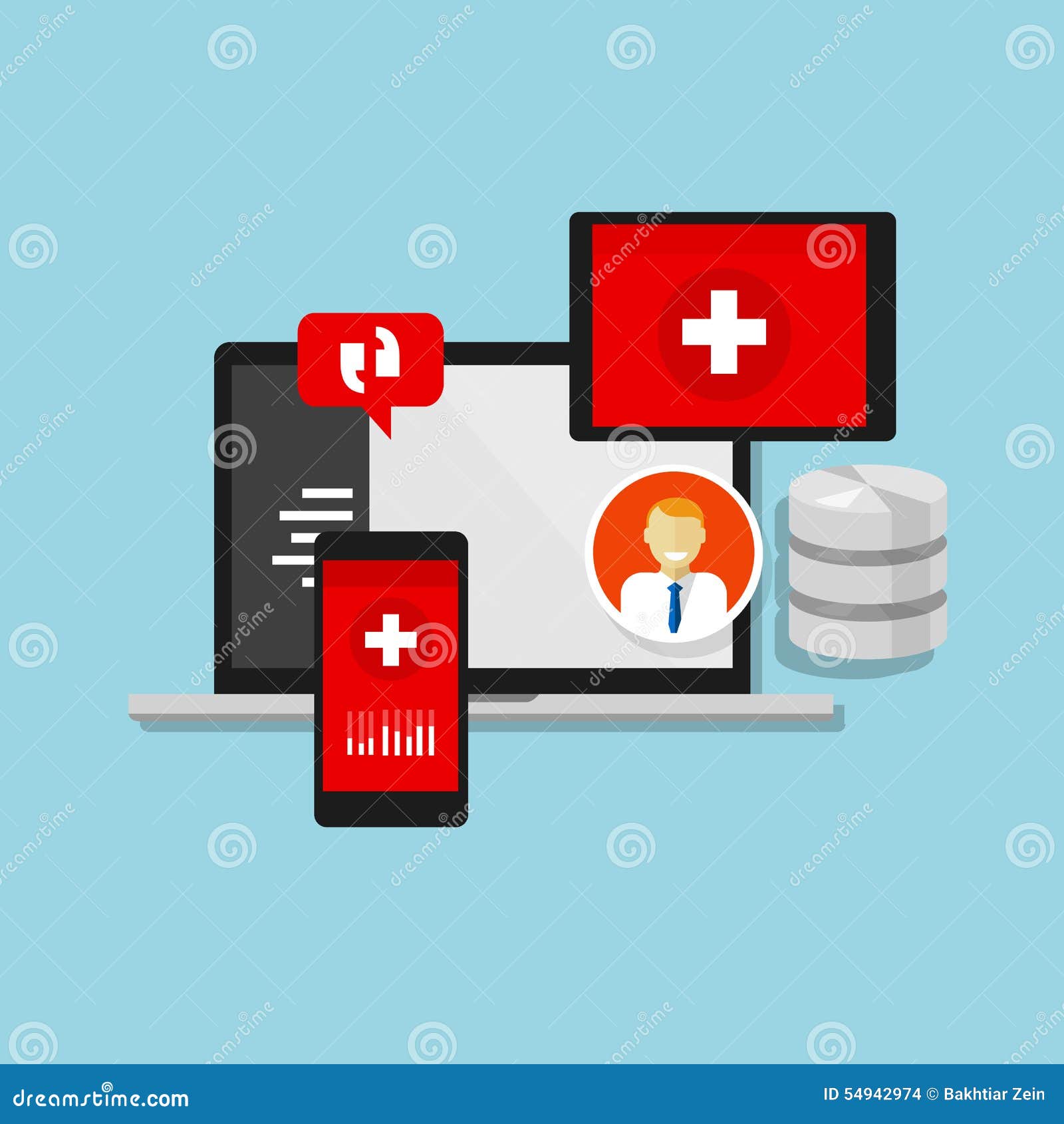 Health Medical Record Information System Hospital Stock Vector ...