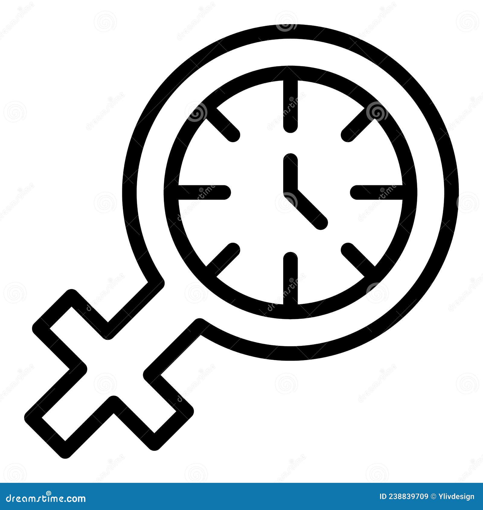 Health Menopause Icon Outline Vector Woman Hormone Stock Vector