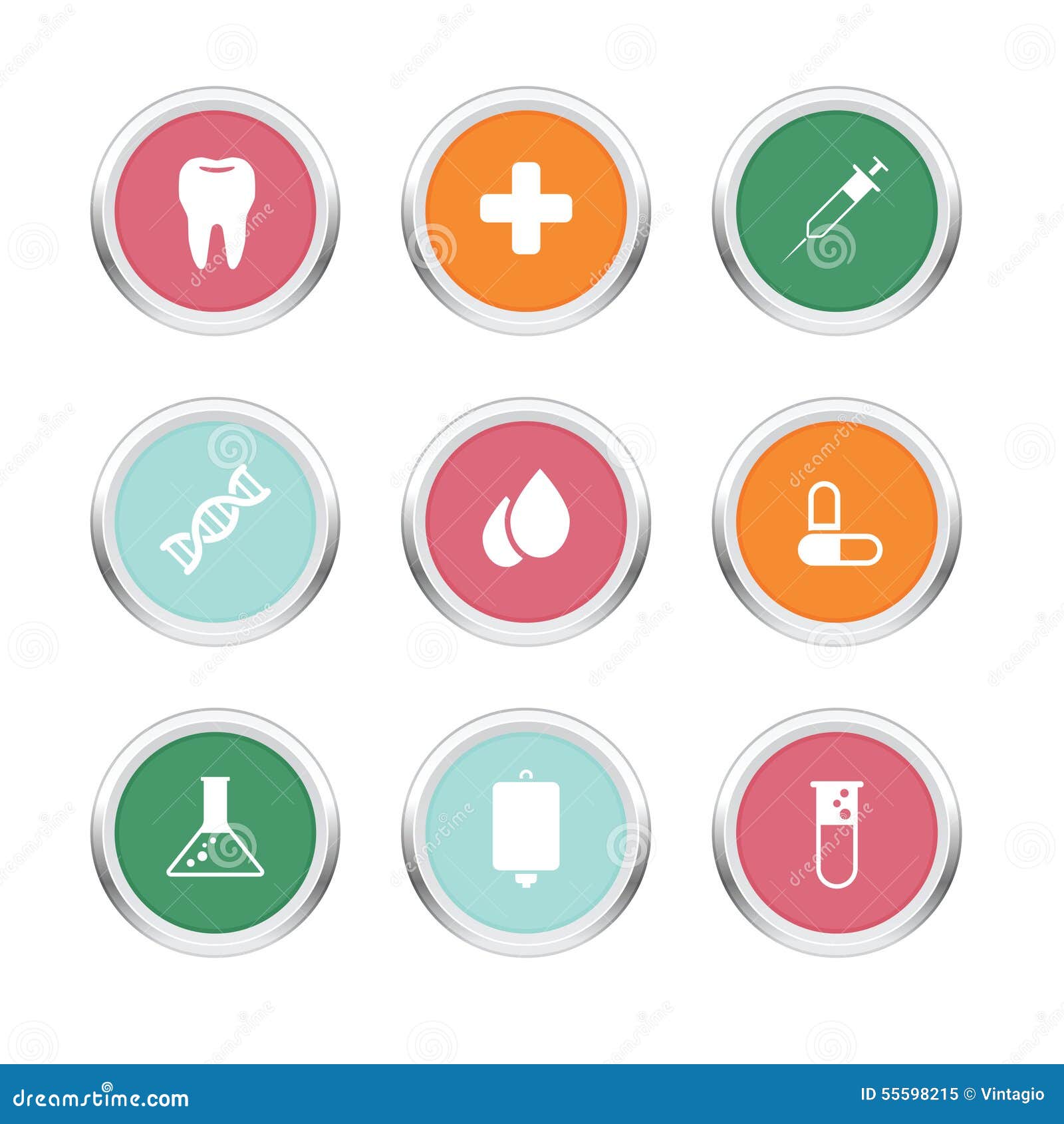 Health Metal Icon stock vector. Illustration of steel - 55598215