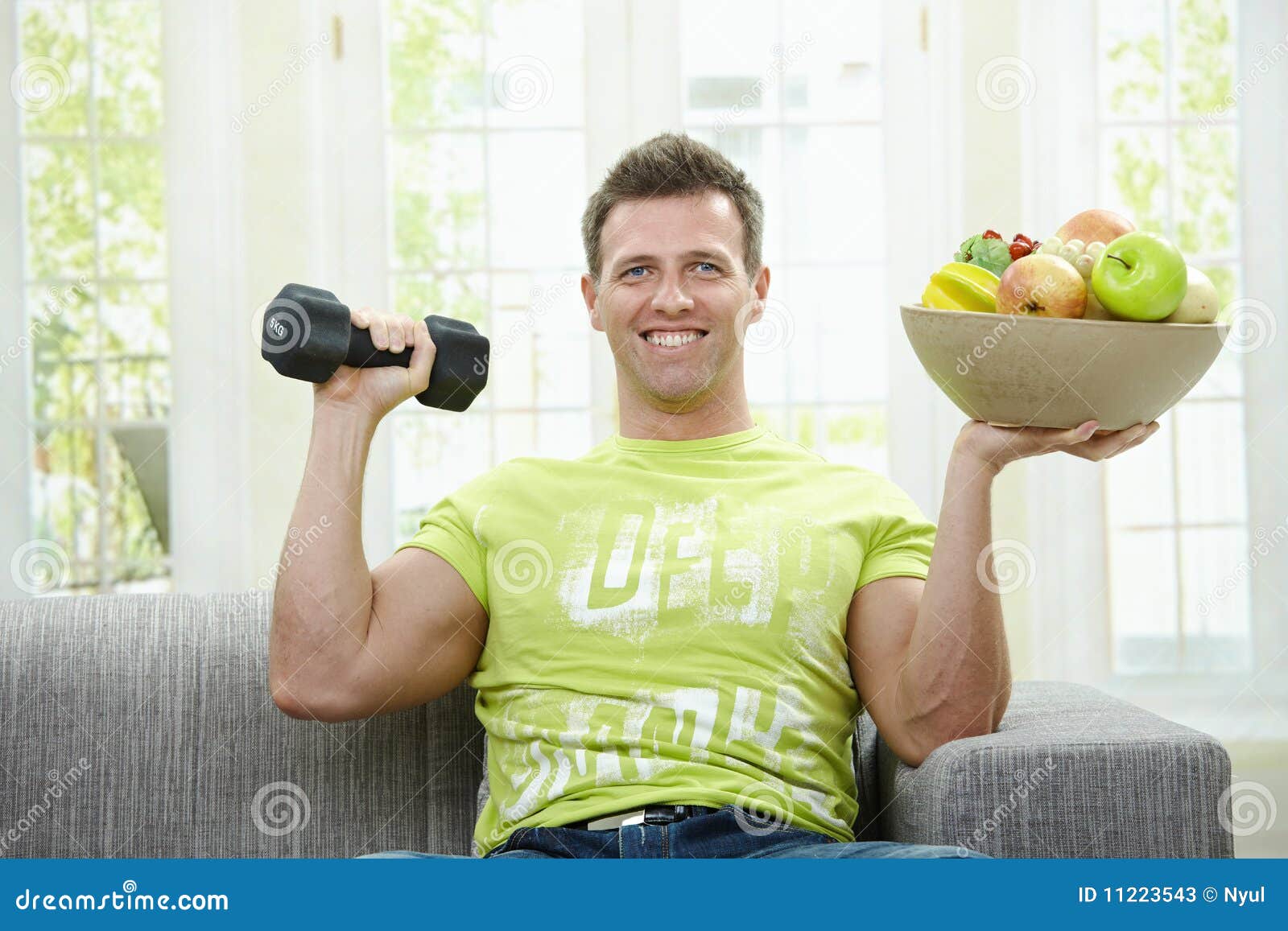 Health and muscle stock image. Image of apartment, casual - 11223543
