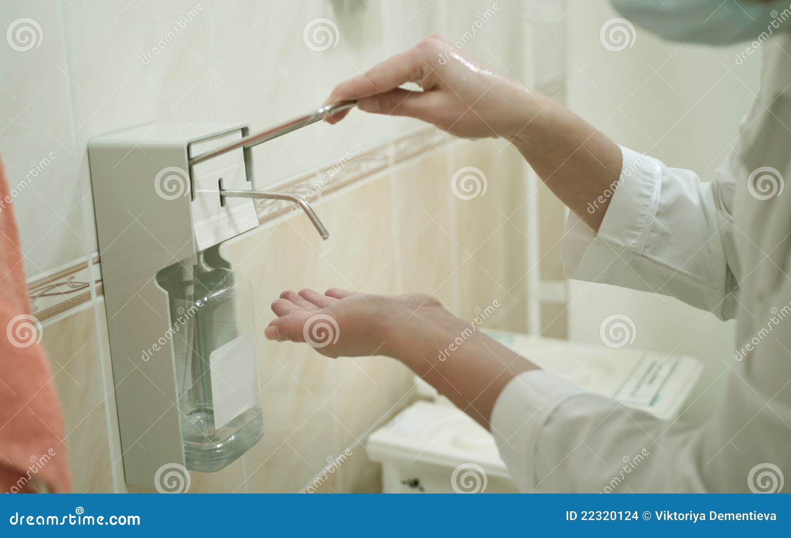 Health Occupation Worker Washing Her Hands Stock Photo - Image of ...