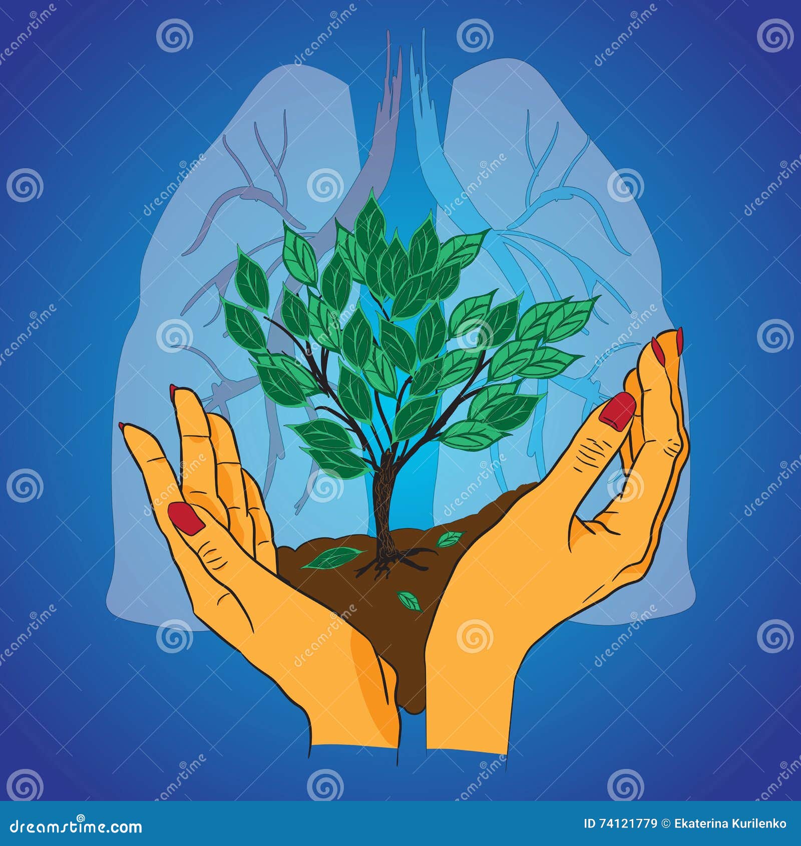 Health of the planet earth stock vector. Illustration of organs - 74121779