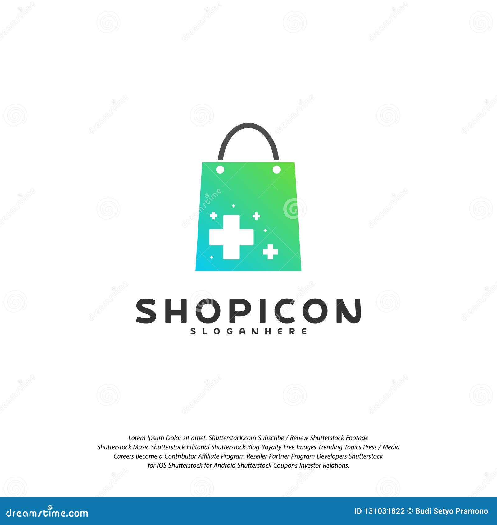 Health Plus Shop Logo Template Design Vector Stock Vector ...