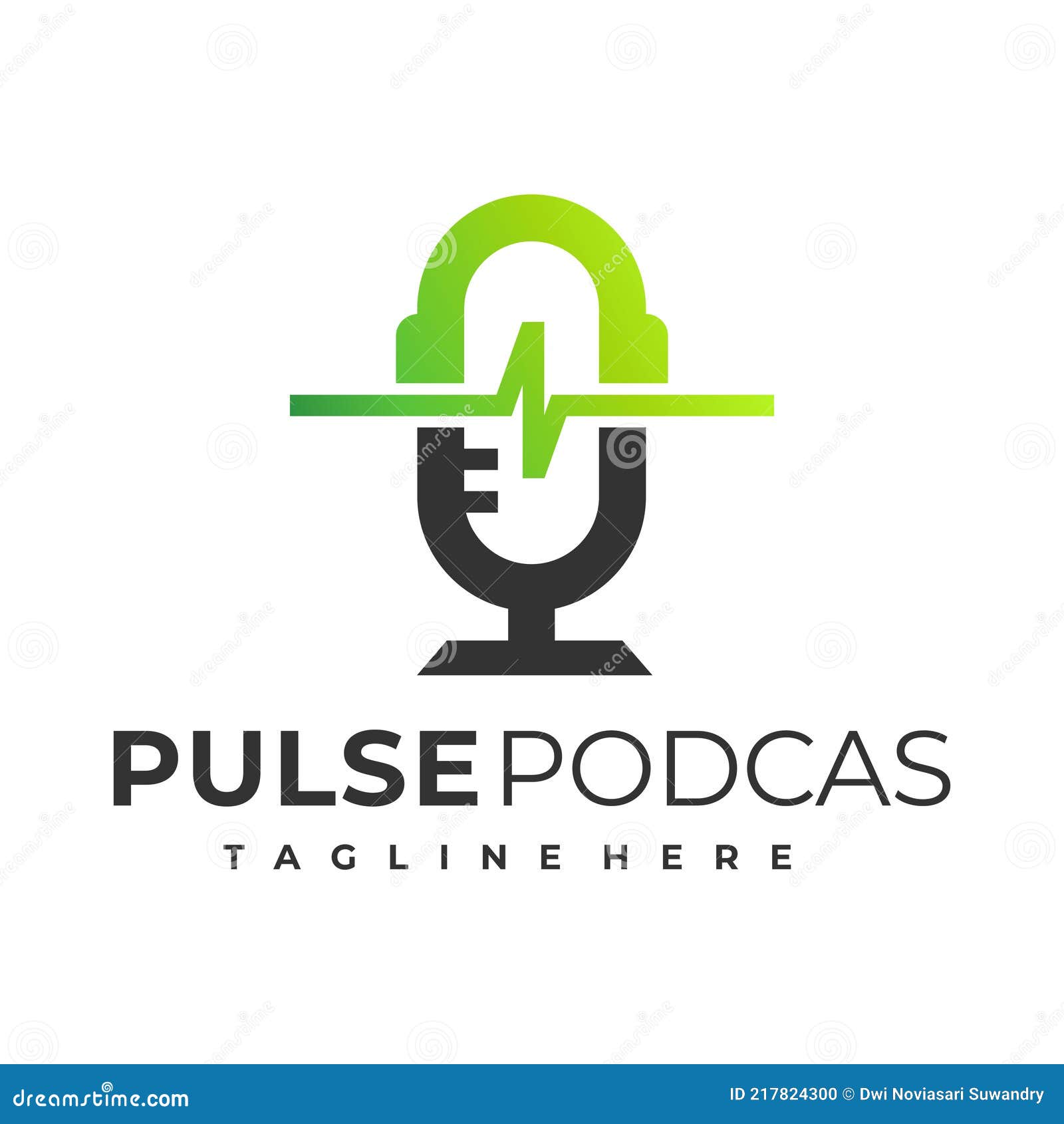 Health Podcast Logo Vector Template Stock Vector - Illustration of ...