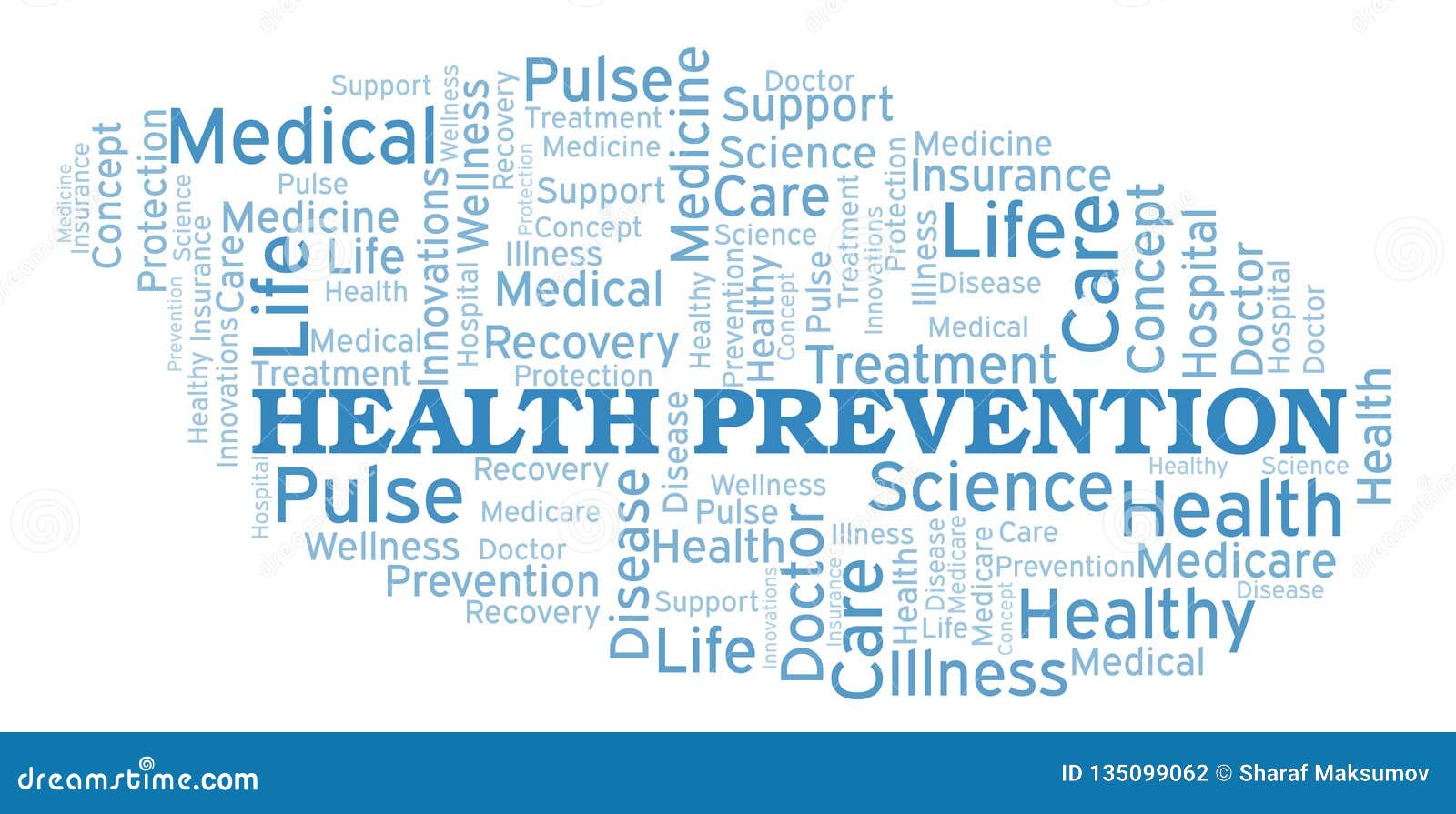 Health Prevention Word Cloud Stock Illustration - Illustration of ...