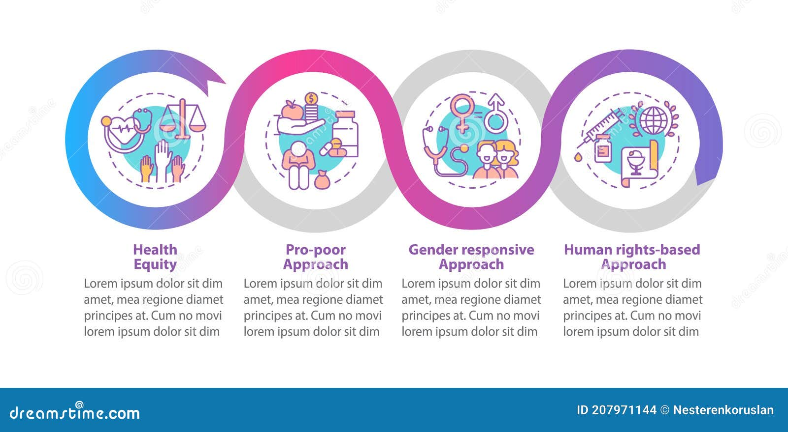 Infographic With Principles Of Successful Business People. Vector Set ...