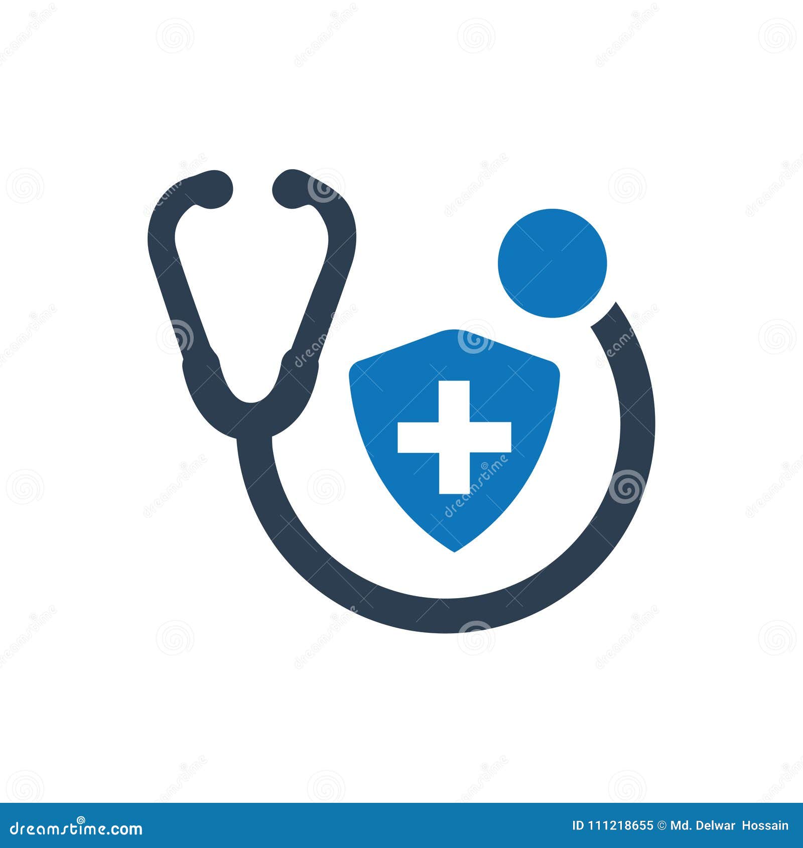 Health Protection Icon stock vector. Illustration of icon - 111218655