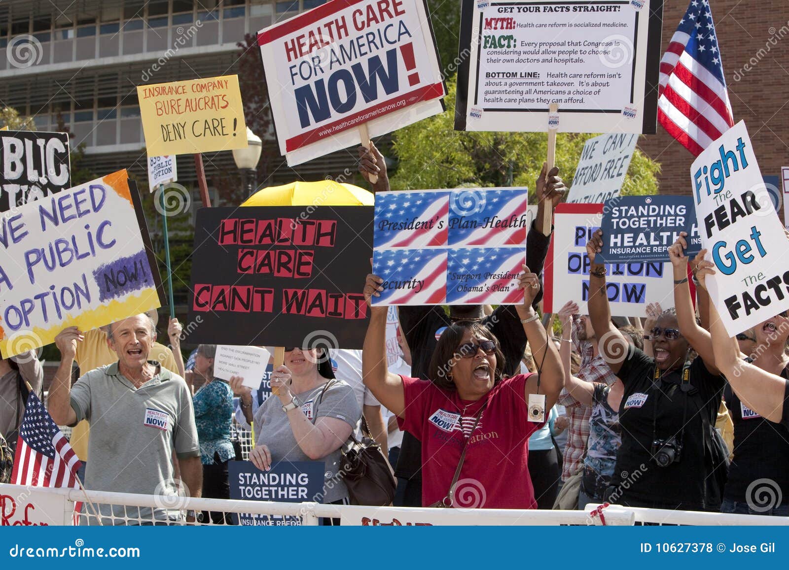Health Reform Demonstration at UCLA Editorial Stock Photo - Image of ...