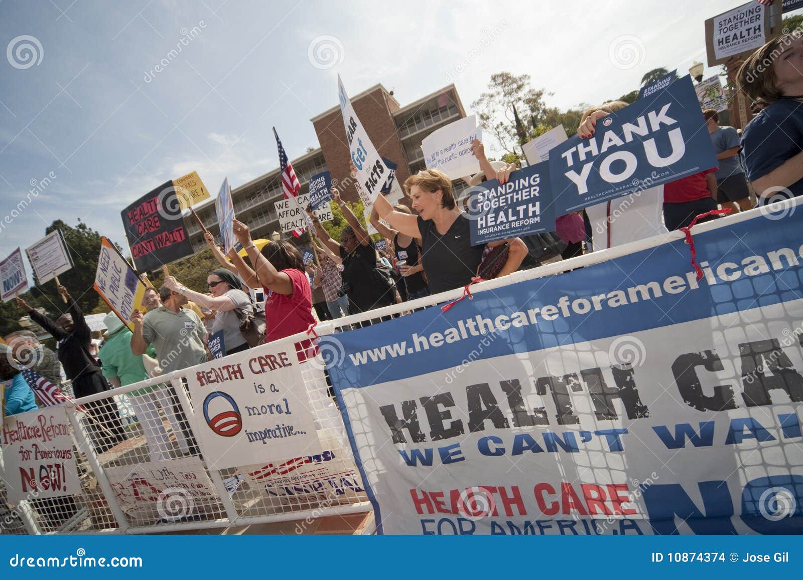 Health Reform Demonstration at UCLA Editorial Stock Image - Image of ...