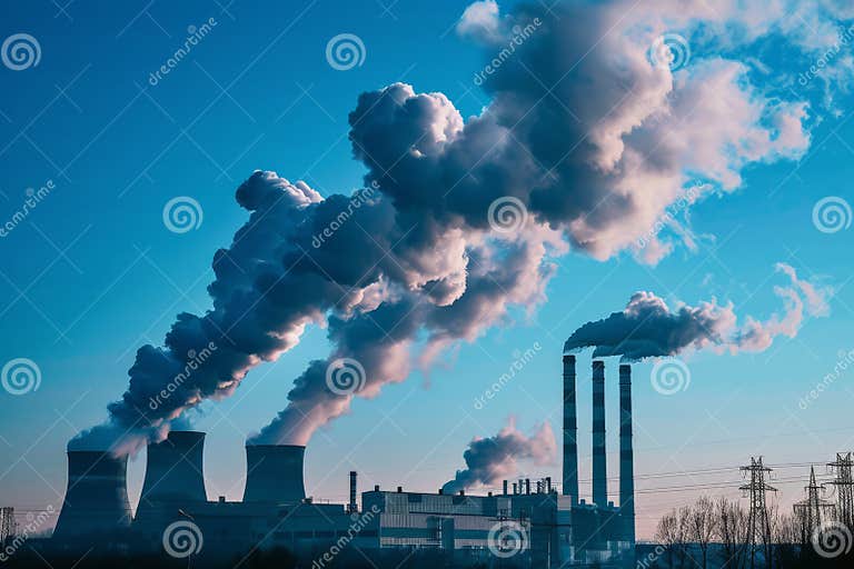 The Health Risks of Air Pollution in Te City Stock Illustration ...