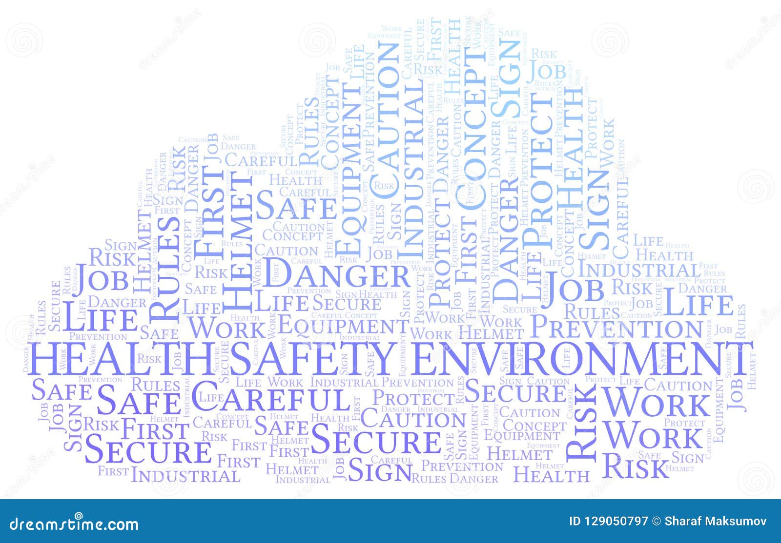 Health Safety Environment Word Cloud. Stock Illustration - Illustration ...