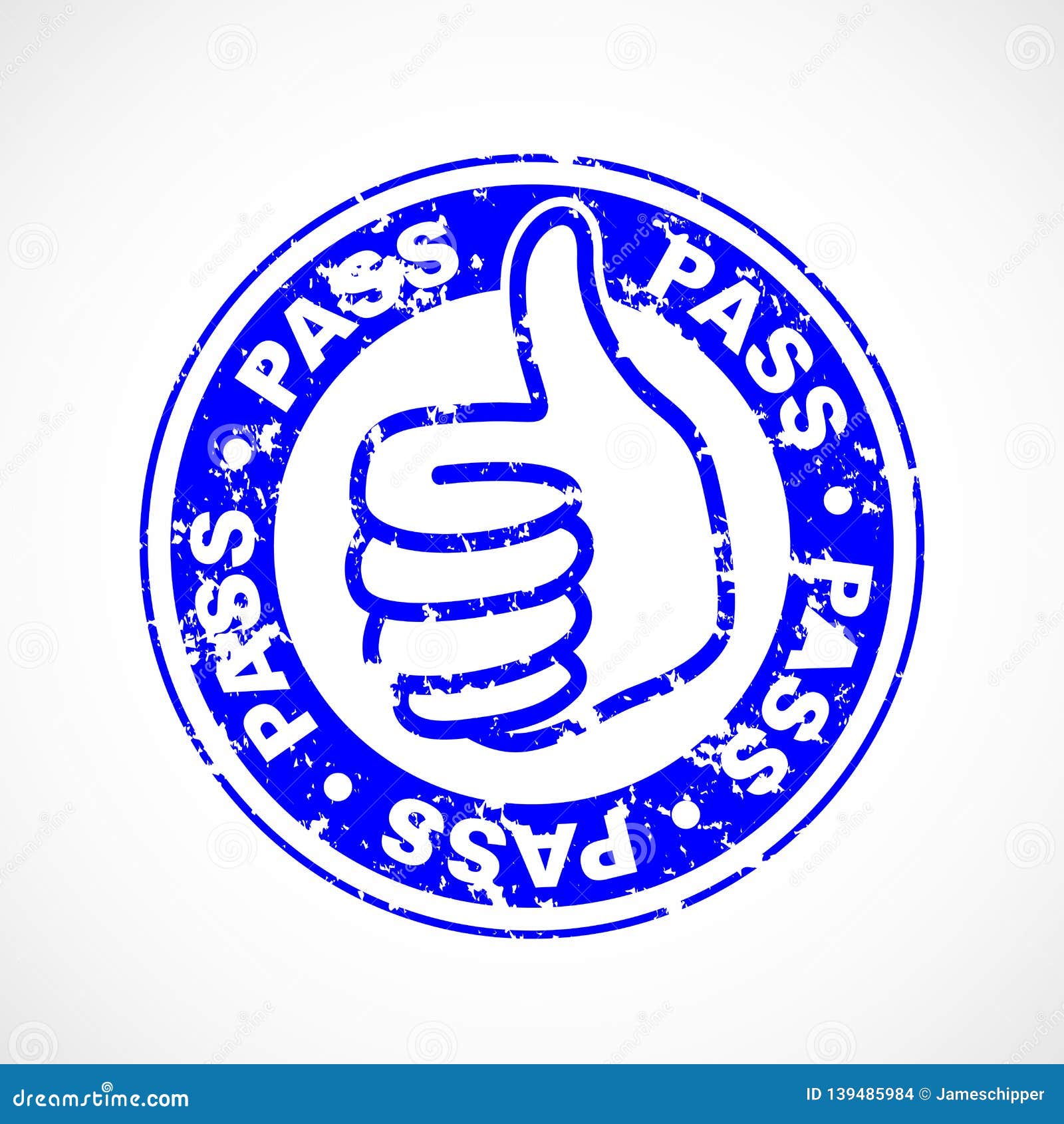 Pass Thumbs Up Icon Cartoon Vector | CartoonDealer.com #137824223