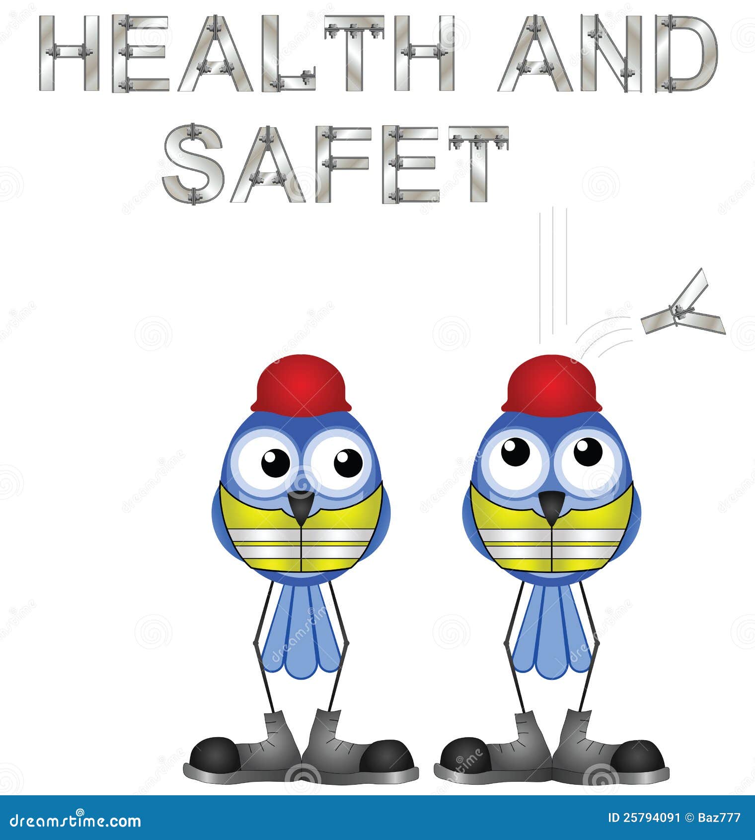 Health And Safety Sign Cartoon Vector | CartoonDealer.com #25794091