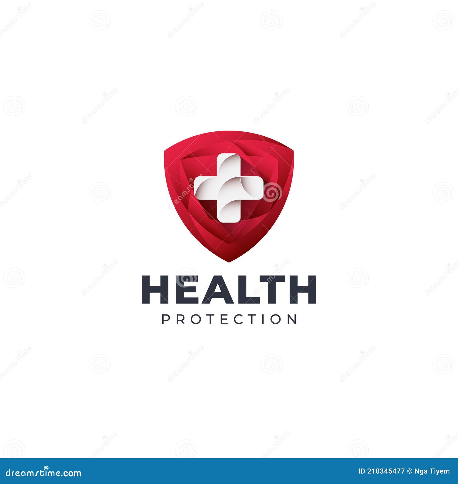 Health Shield Logo stock vector. Illustration of health - 210345477