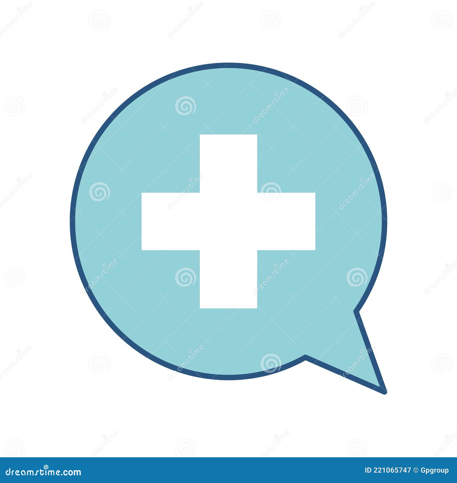 Health speech bubble stock vector. Illustration of medicine - 221065747