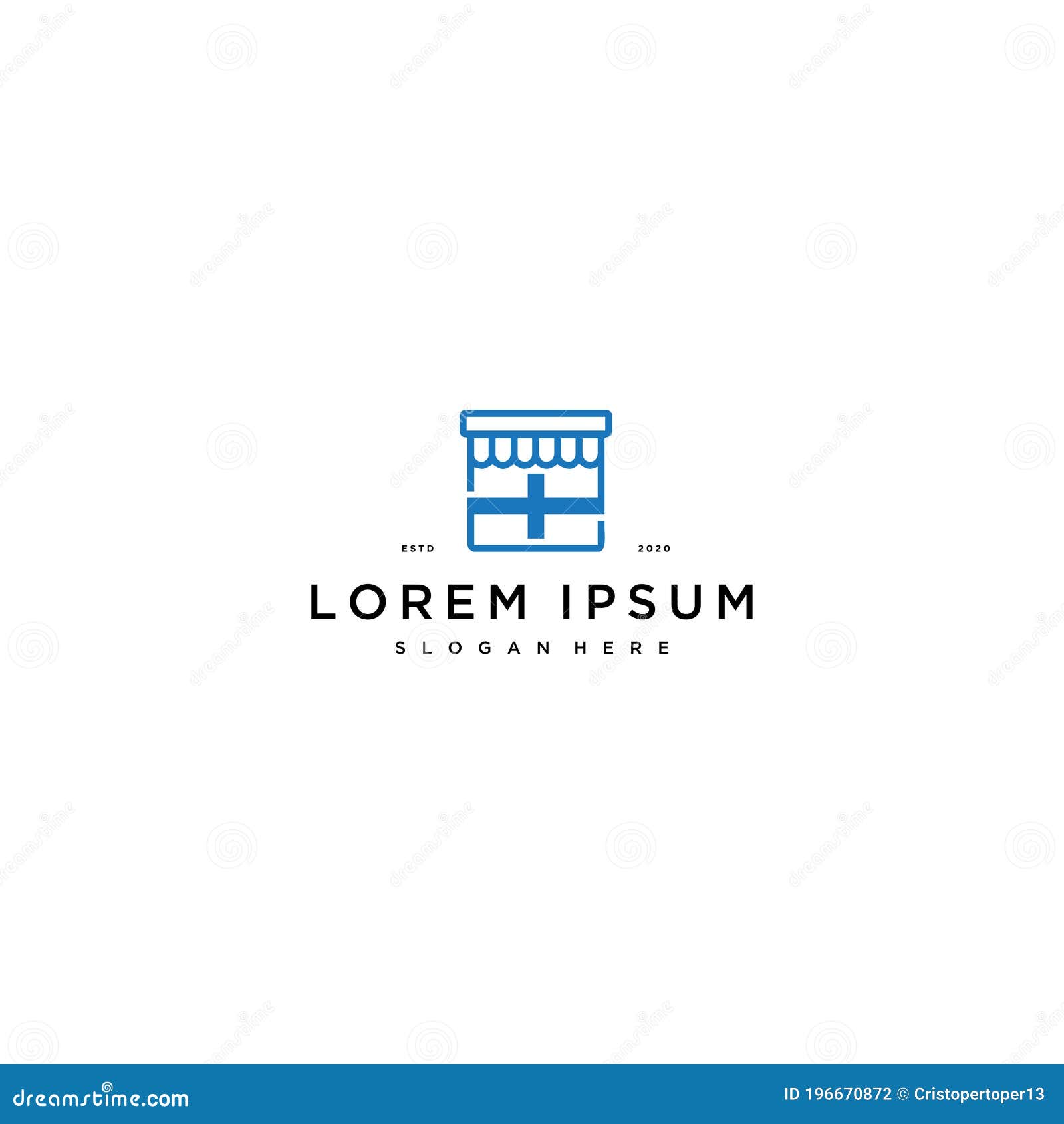 Health Store Logo Design Concept Vector Stock Vector - Illustration of ...