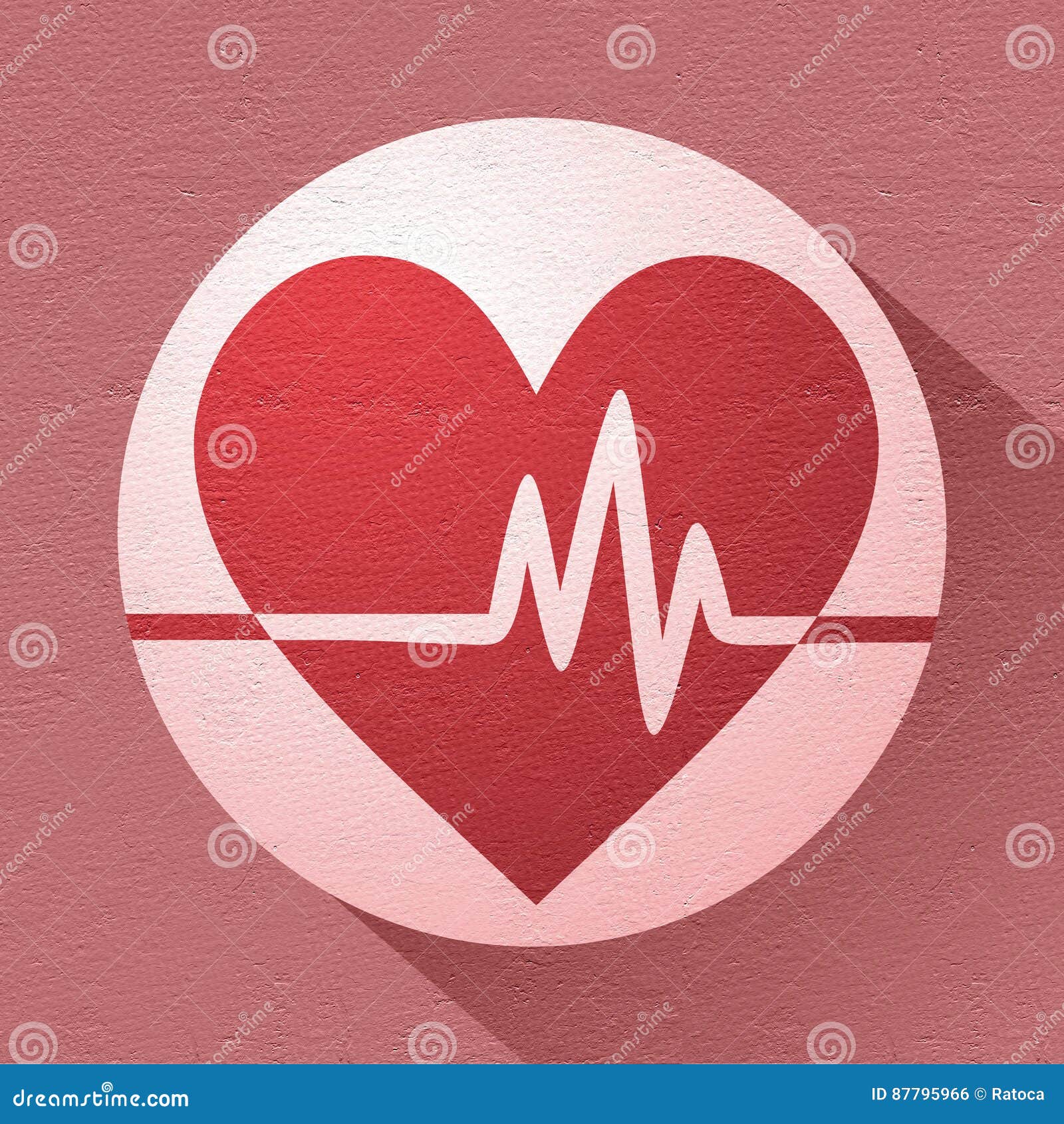 Health symbol stock illustration. Illustration of pulse - 87795966