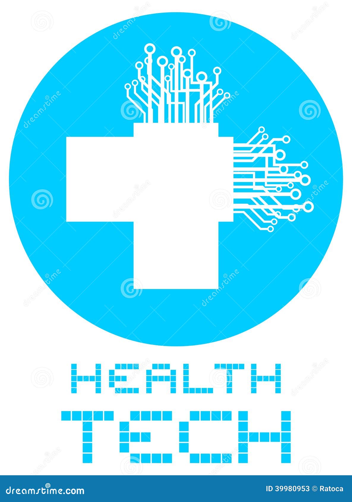 Health tech stock vector. Illustration of icon, decorative - 39980953