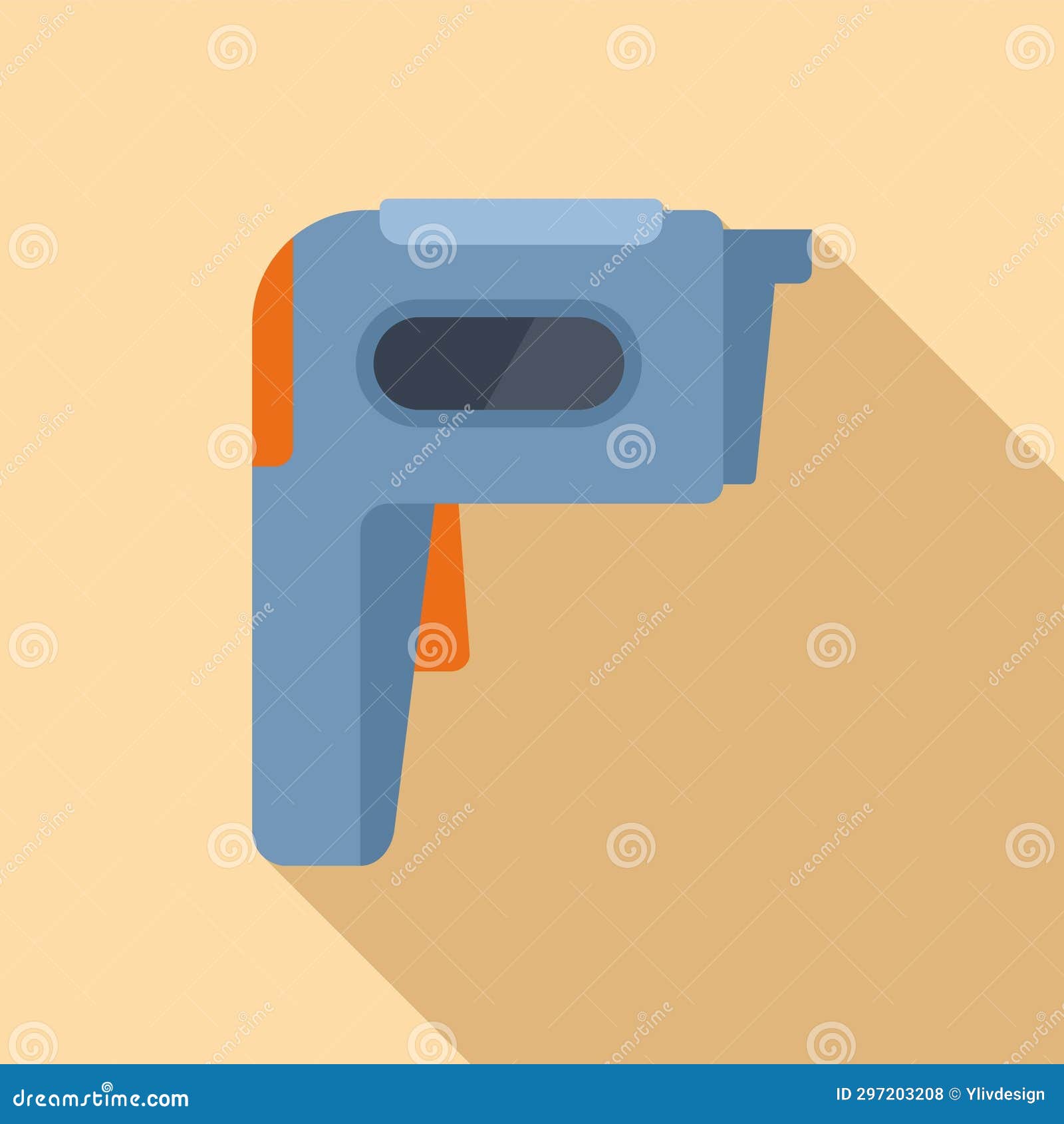 Health Temperature Scanner Icon Flat Vector. Laser Scanner Stock Vector ...