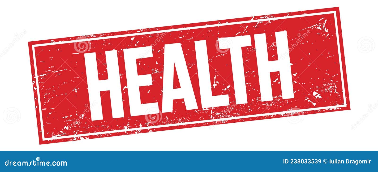 HEALTH Text on Red Grungy Rectangle Stamp Stock Illustration ...