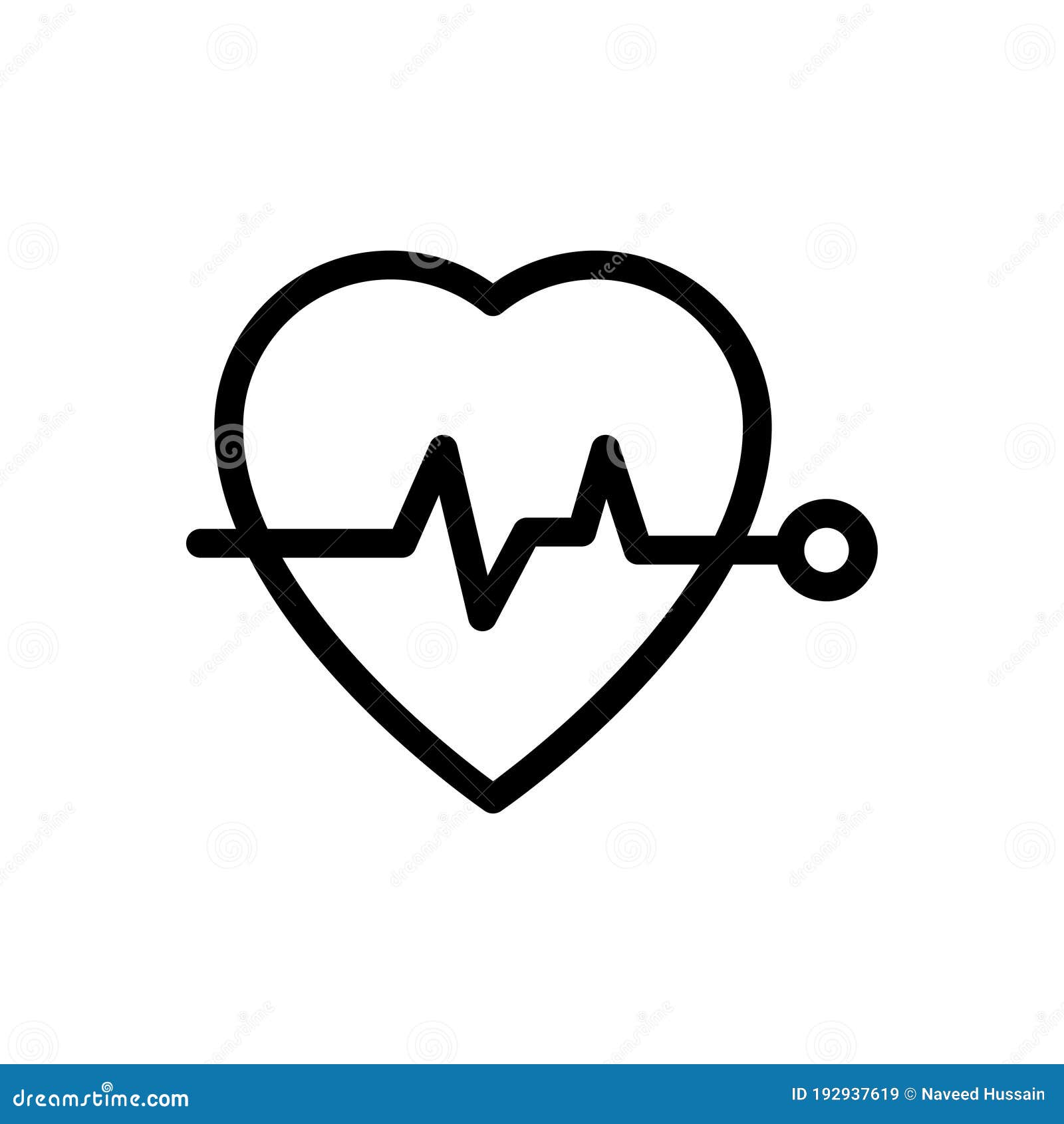 Health thin line icon stock vector. Illustration of line - 192937619