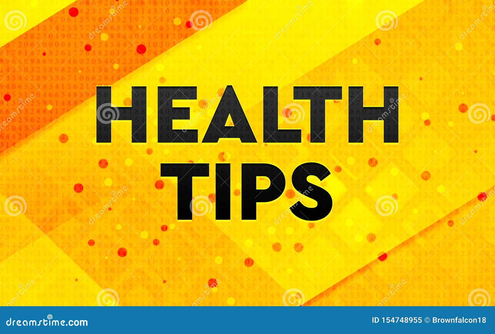 Health Tips Abstract Digital Banner Yellow Background Stock ... Health Tips Abstract Digital Banner Yellow Background Stock ...